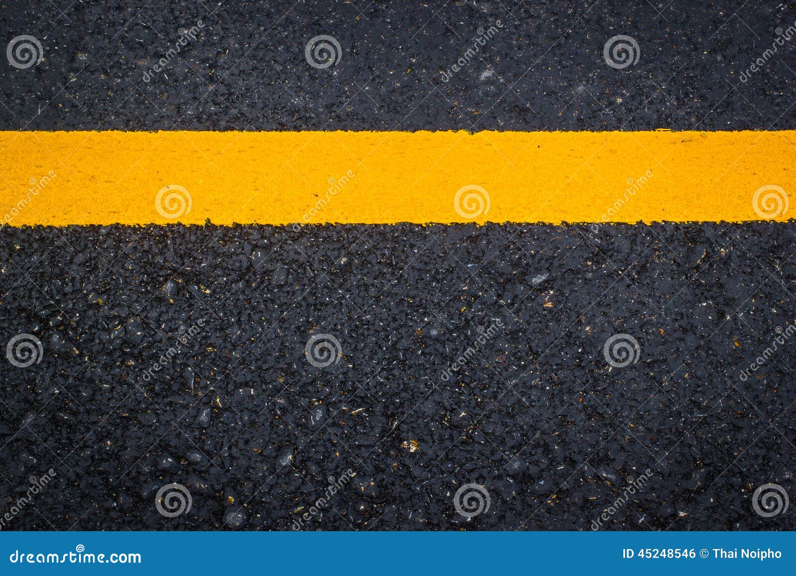 Asphalt Texture with Yellow Line Stock Photo - Image of safety, detail ...