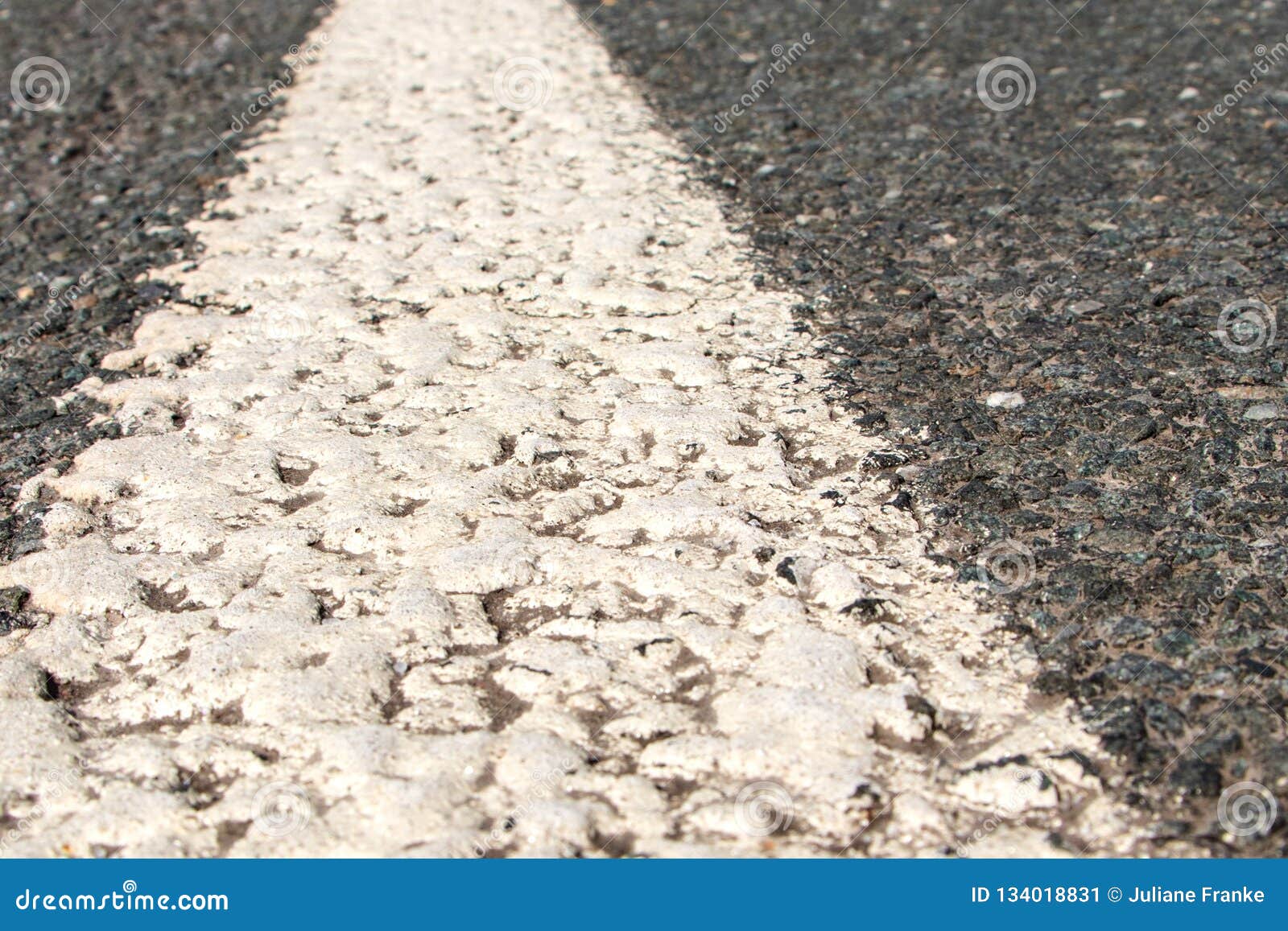 Asphalt with White Line Close-up Stock Image - Image of stripe, highway ...