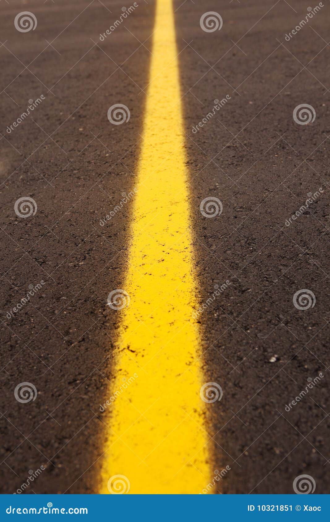 Asphalt with yellow stripe stock image. Image of destination - 10321851