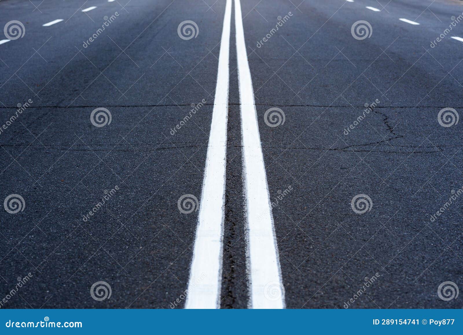 Asphalted, Road, White Strips,marking Stock Image - Image of light ...