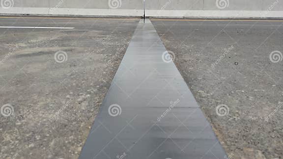 Asphaltic Plug Joints for Bridge Stock Photo - Image of infrastructure ...