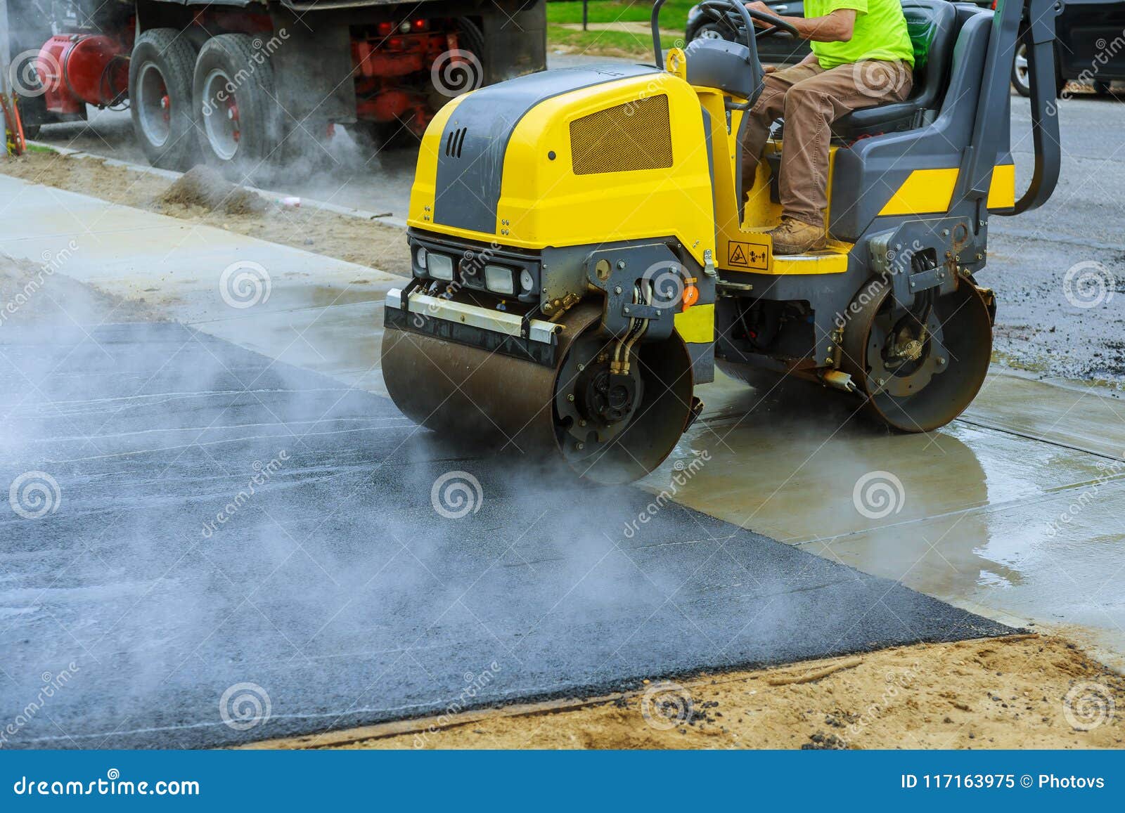 Asphalting Construction Works with Commercial Repair Equipment Road ... Asphalting Construction Works with Commercial Repair Equipment Road ...