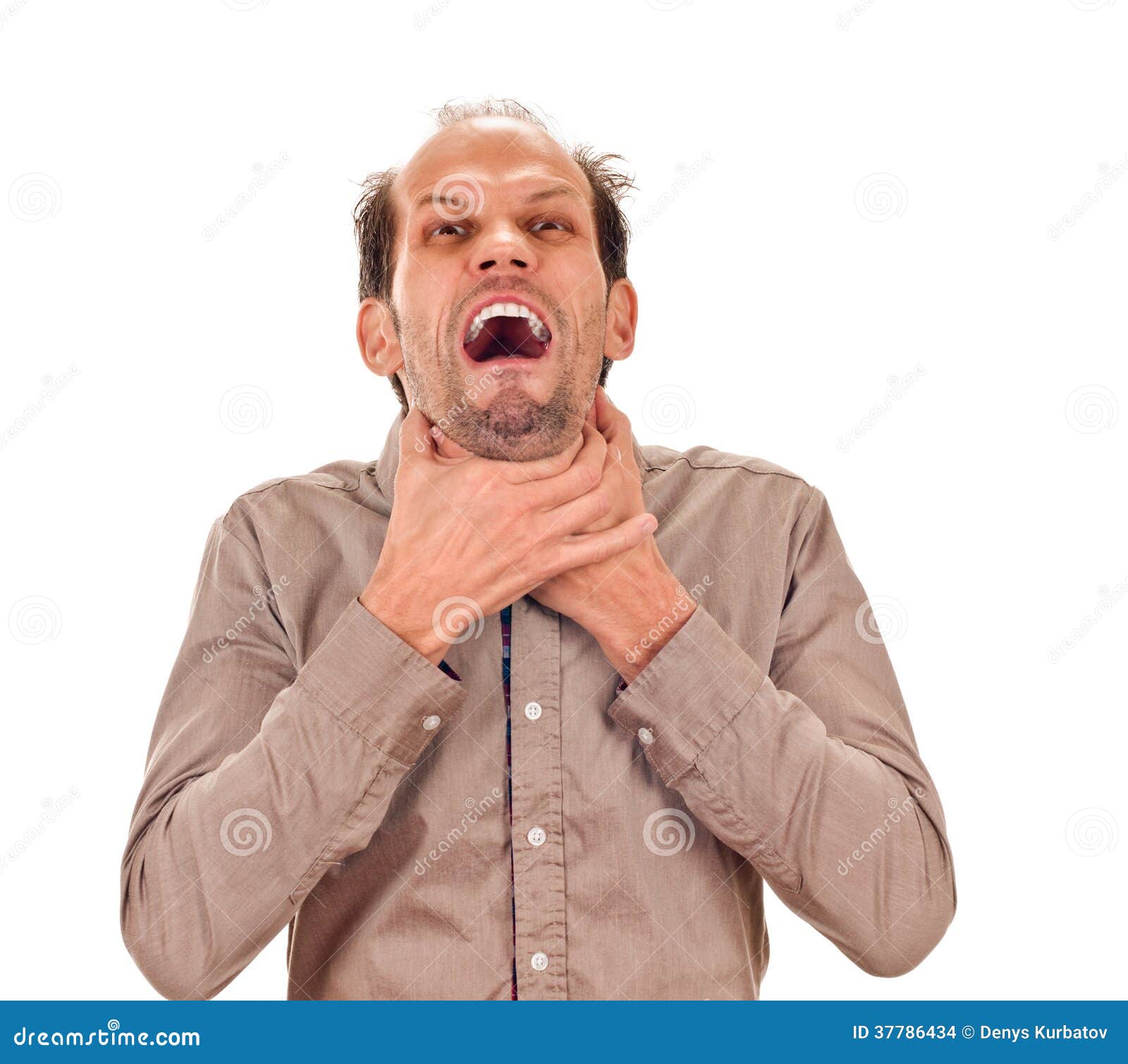 Asphyxie de signe photo stock. Image du gorge, personne - 37786434