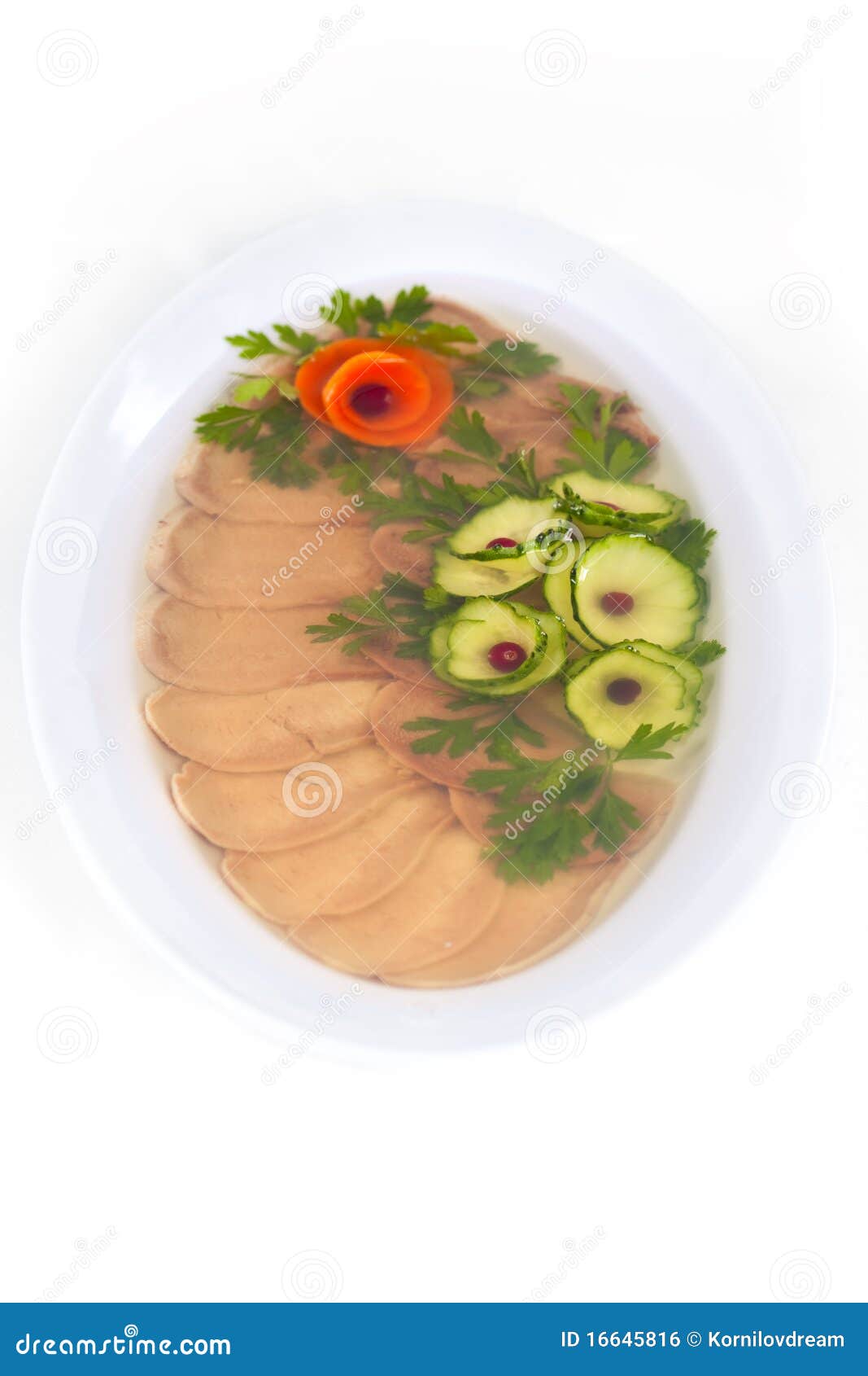 Aspic from meat stock photo. Image of jellied, dish, food - 16645816