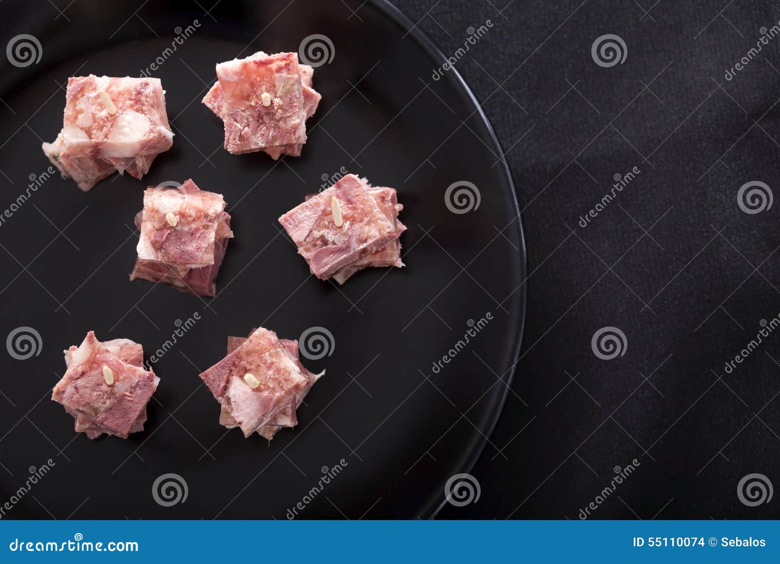 Aspic on a plate stock photo. Image of chicken, appetizer - 55110074