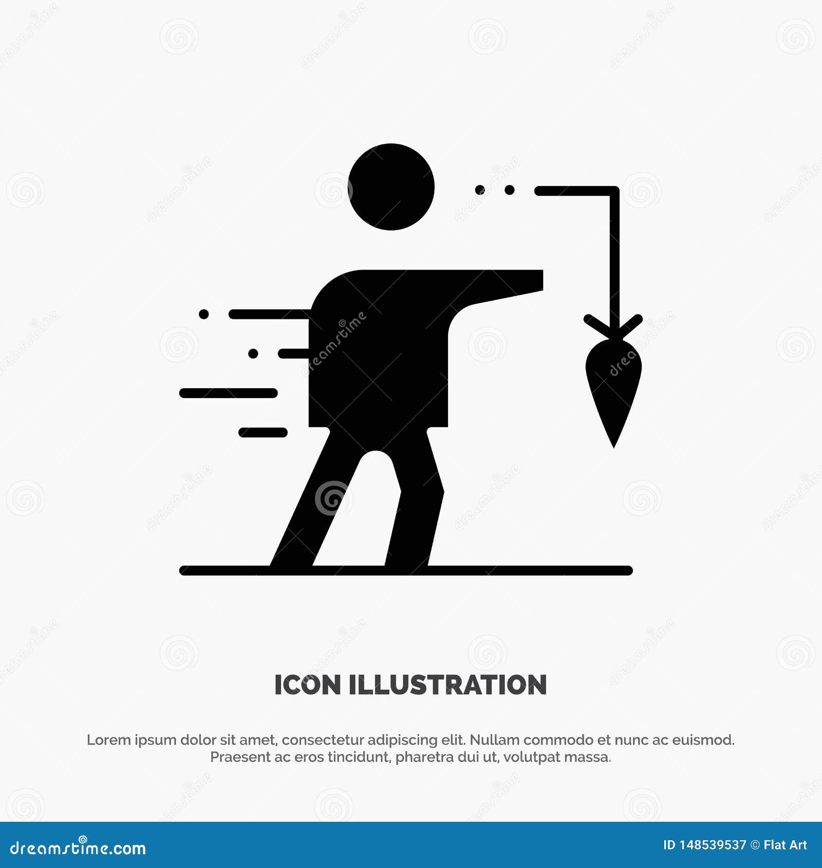 Aspiration, Business, Extrinsic, False, Goal Solid Glyph Icon Vector ...