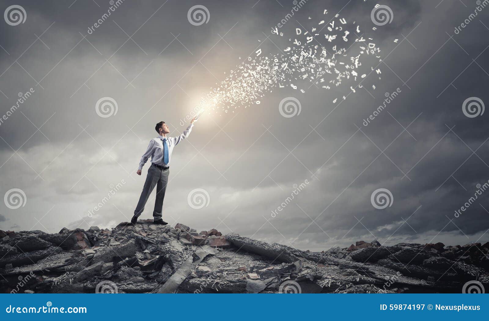 Aspiration for knowledge stock image. Image of pile, ruins - 59874197