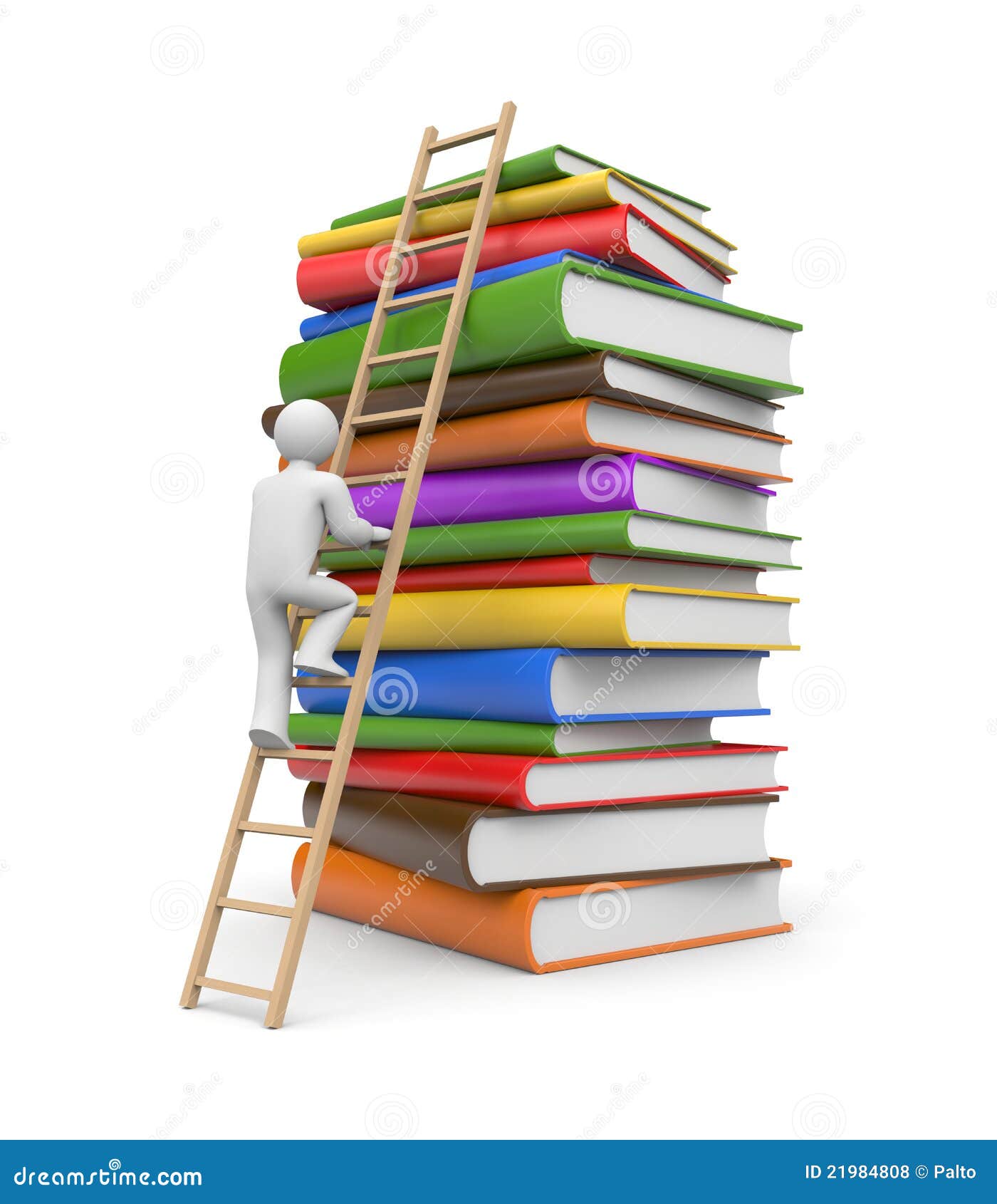 Aspiration to knowledge! stock illustration. Illustration of paper ...