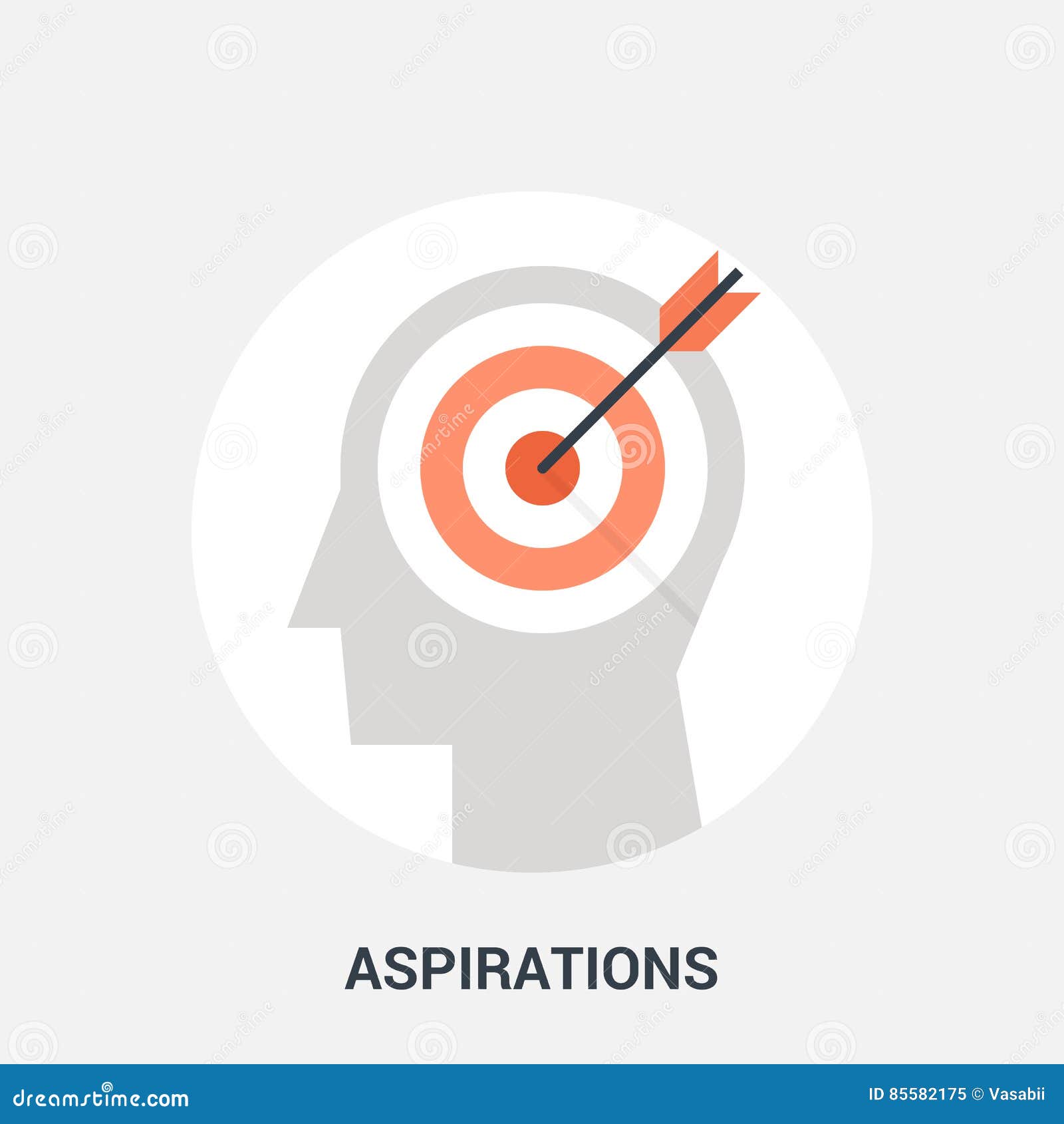 Aspirations icon concept stock vector. Illustration of mental - 85582175