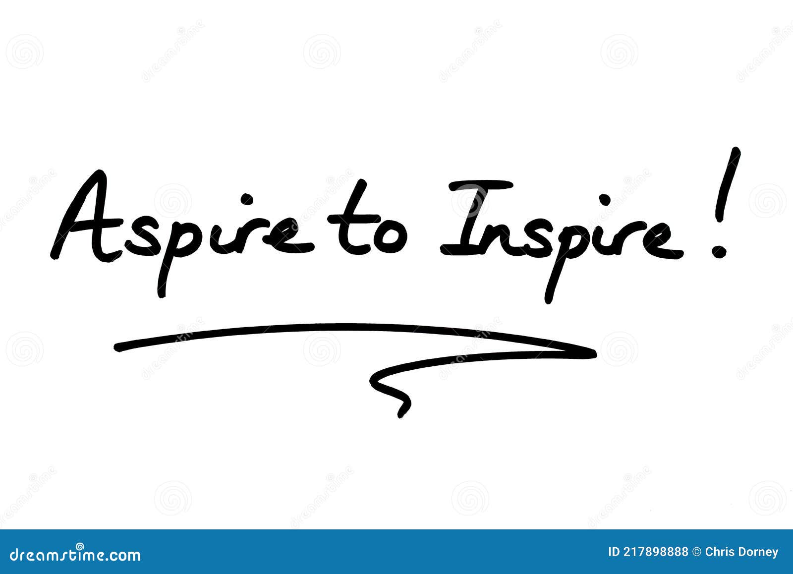 Aspire To Inspire Hand Drawn Illustration With Cute Marshmallow Holding ...