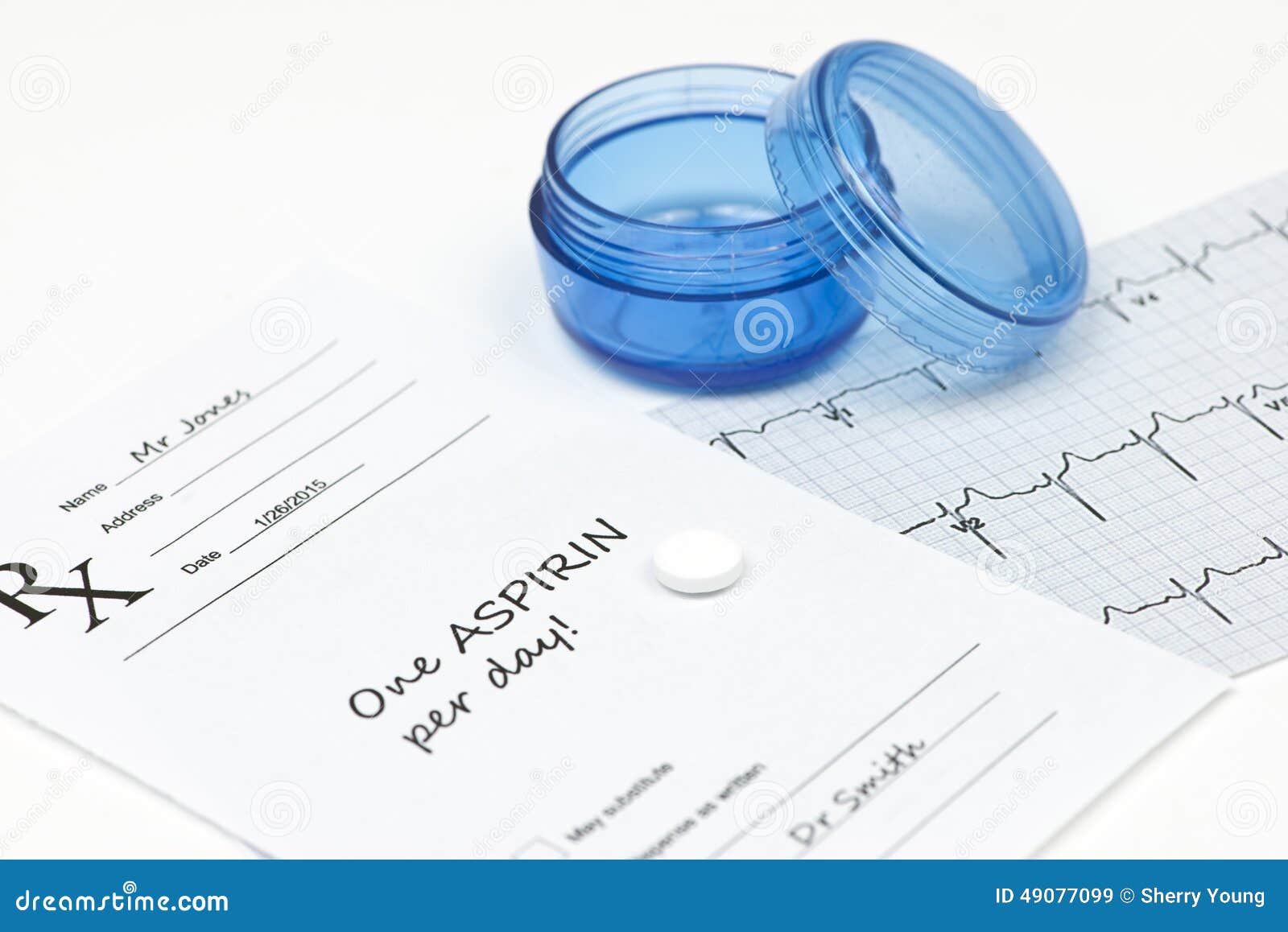 Daily Aspirin stock image. Image of attack, electrocardiograph - 49077099