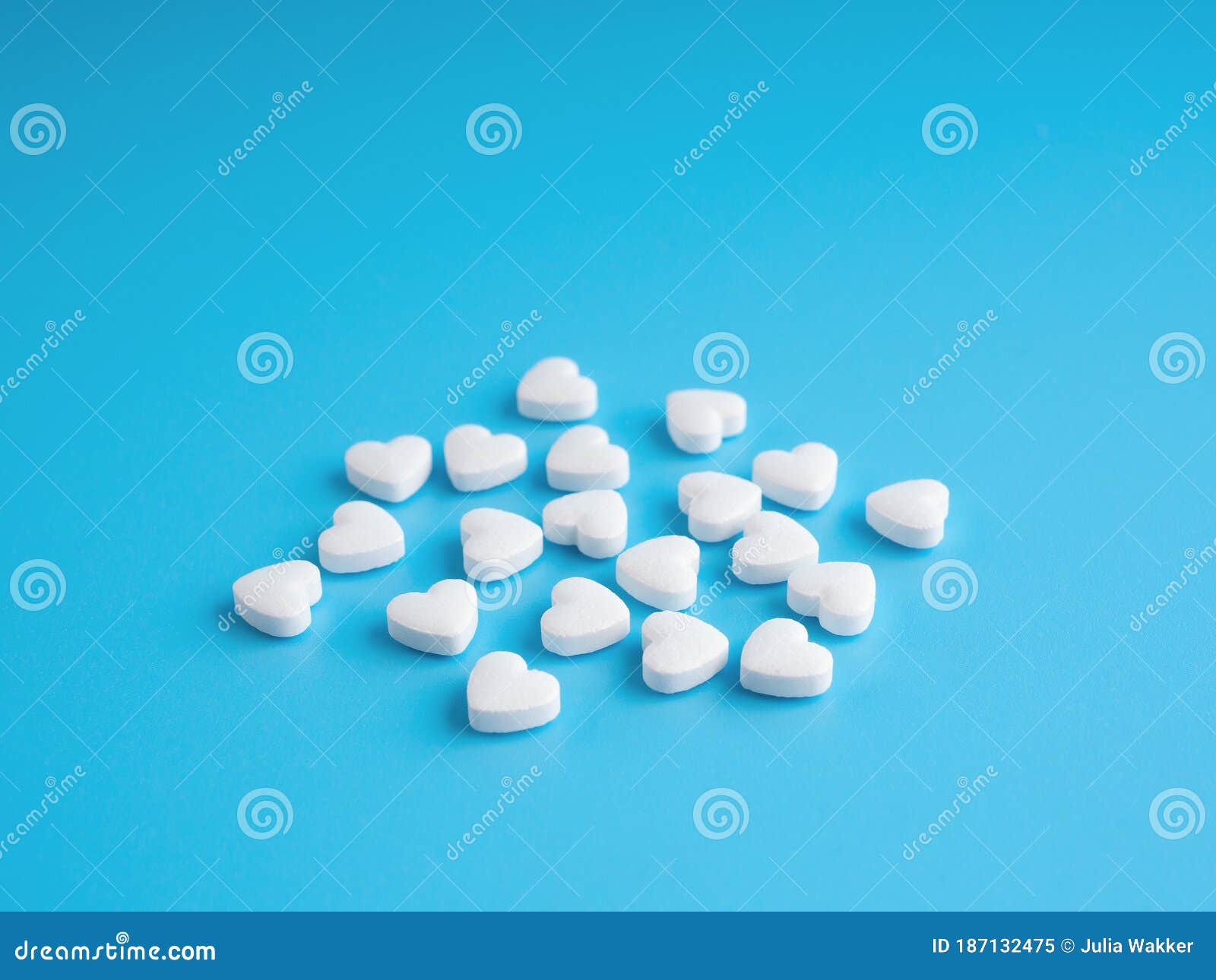 Tablets in the Form of Hearts Stock Image - Image of health, focus ...