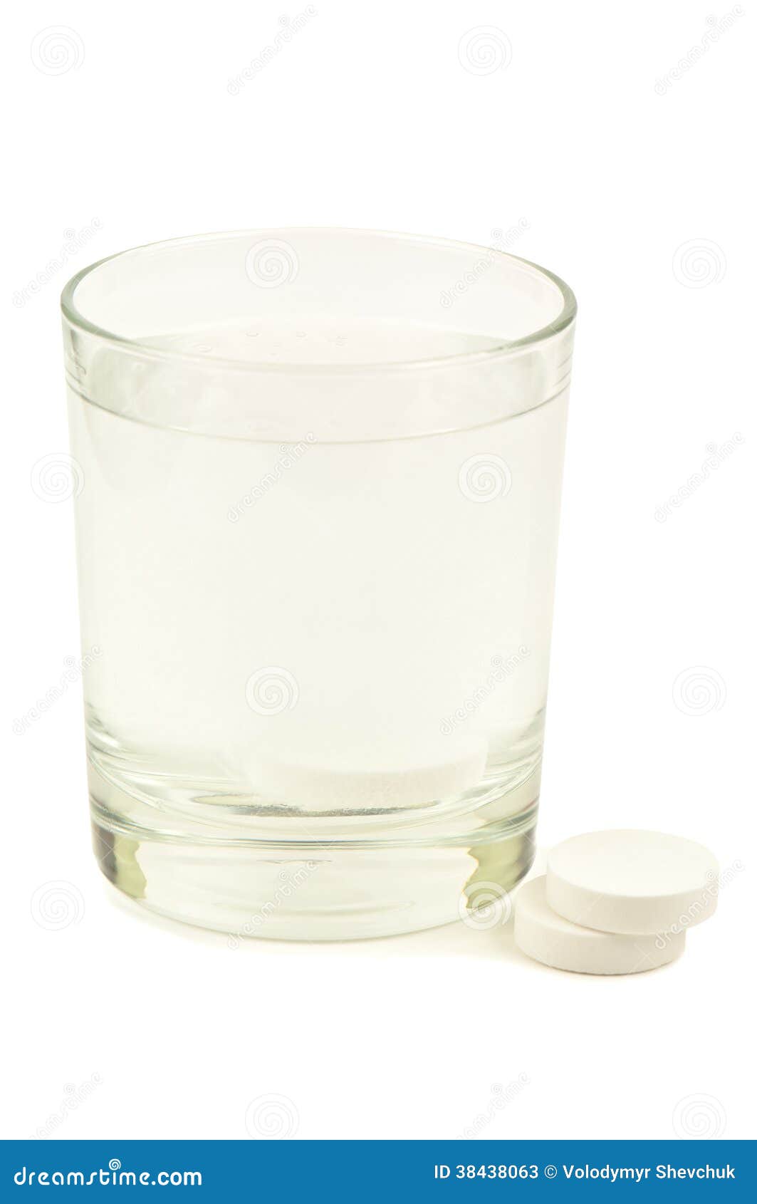 Aspirin and water stock image. Image of cold, white, prescription ...