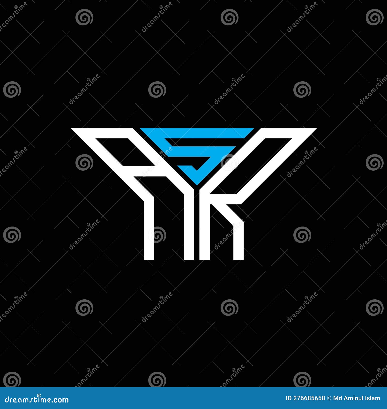 ASR Letter Logo Creative Design with Vector Graphic, ASR Stock Vector ...