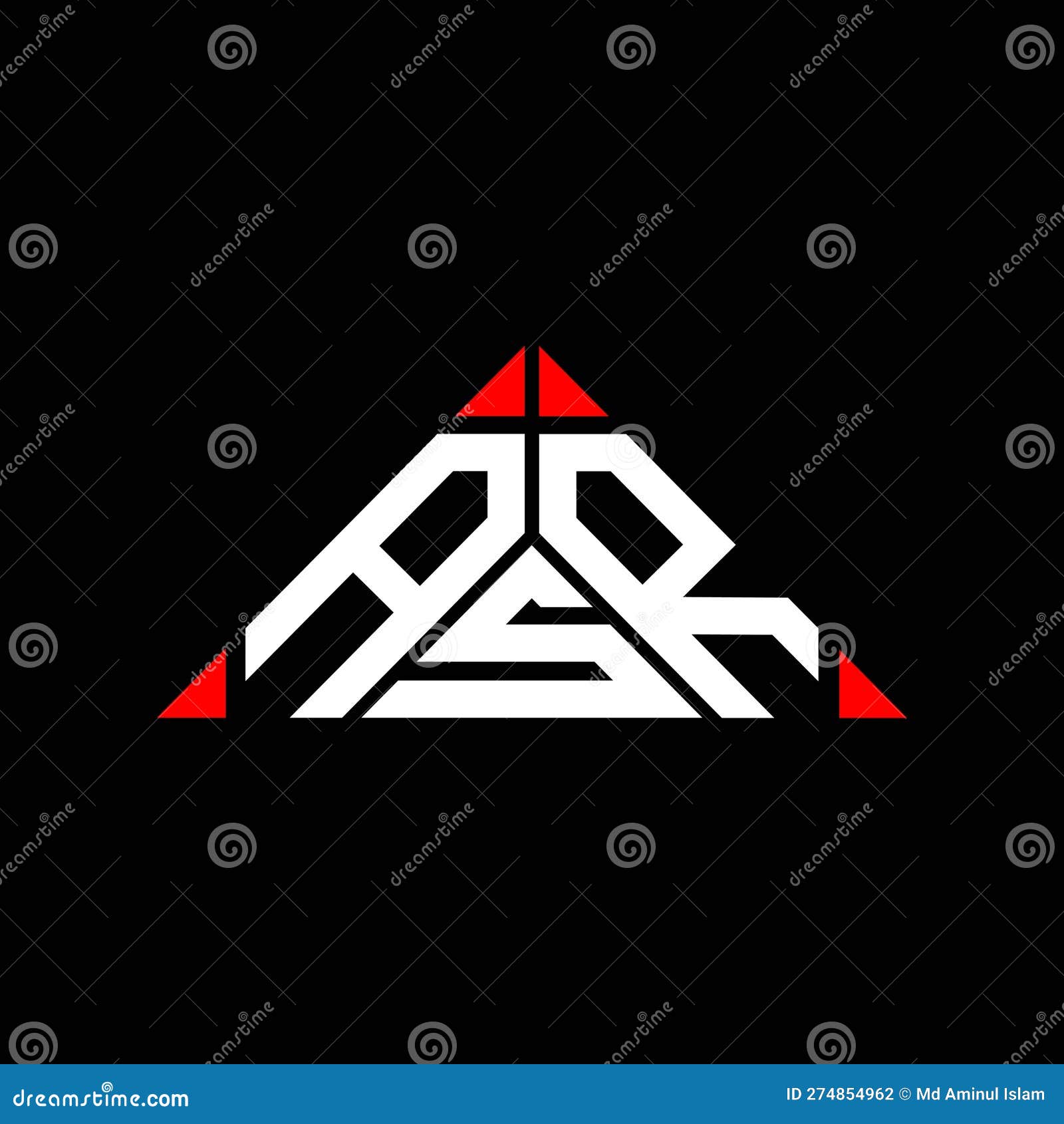 ASR Letter Logo Creative Design with Vector Graphic, ASR Simple and ...