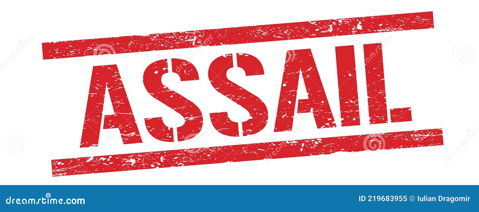 ASSAIL Text on Red Vintage Lines Stamp Stock Illustration ...