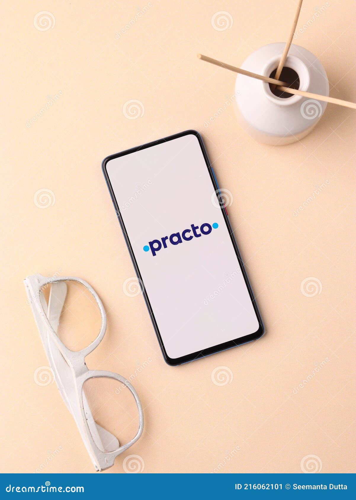 Assam, India - April 10, 2021 : Practo Logo on Phone Screen Stock Image ...