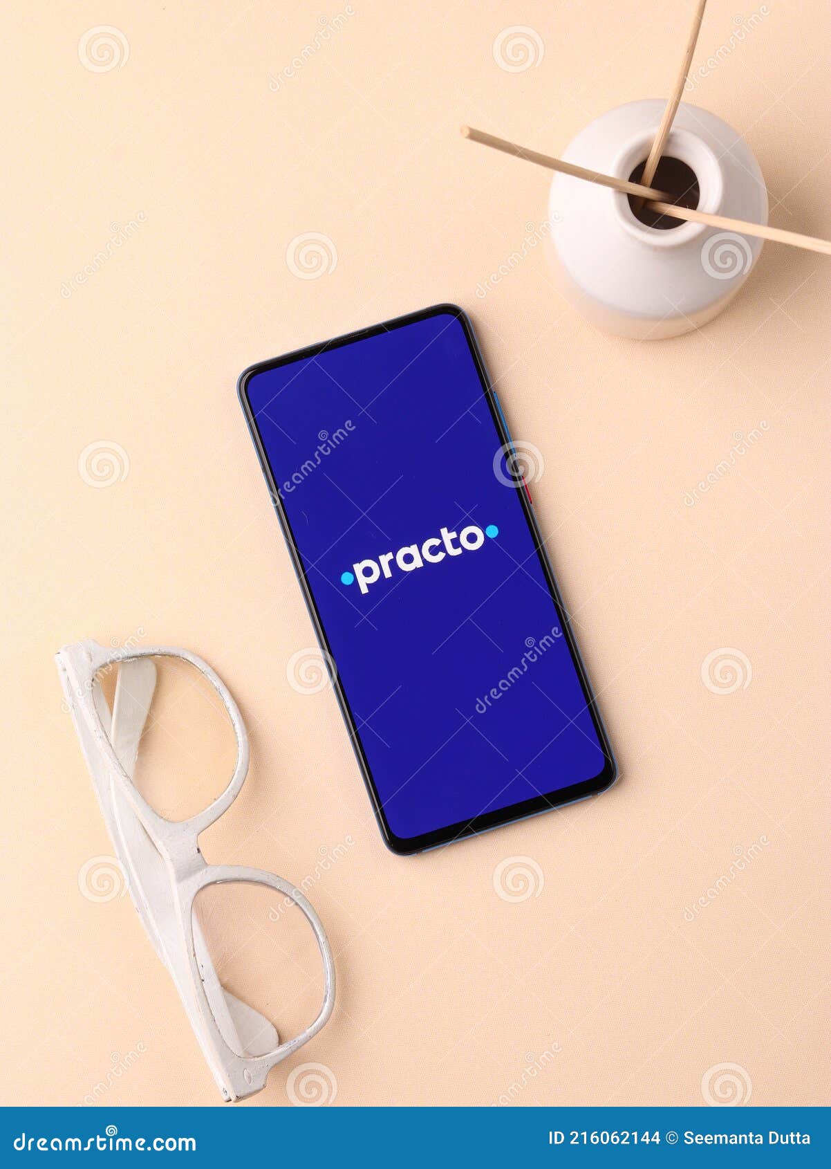 Assam, India - April 10, 2021 : Practo Logo on Phone Screen Stock Image ...