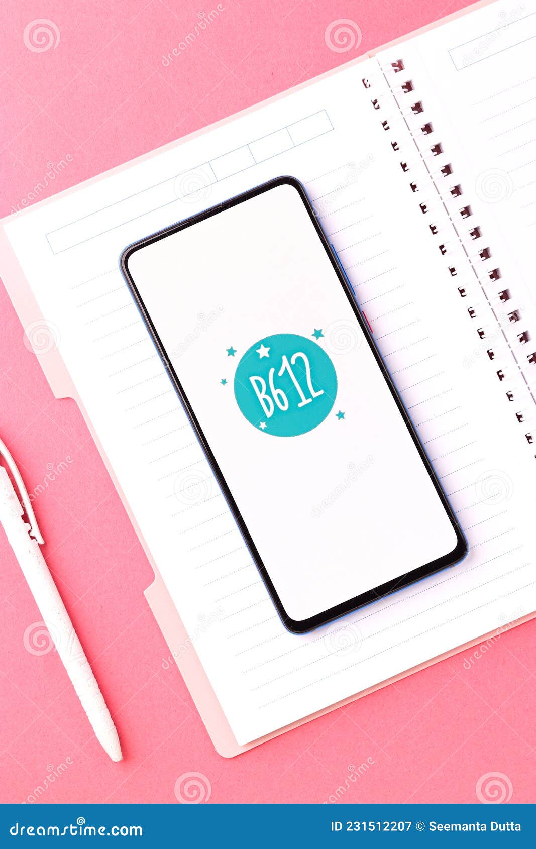 Assam, India - August 6, 2021 : B612 Logo on Phone Screen Stock Image ...