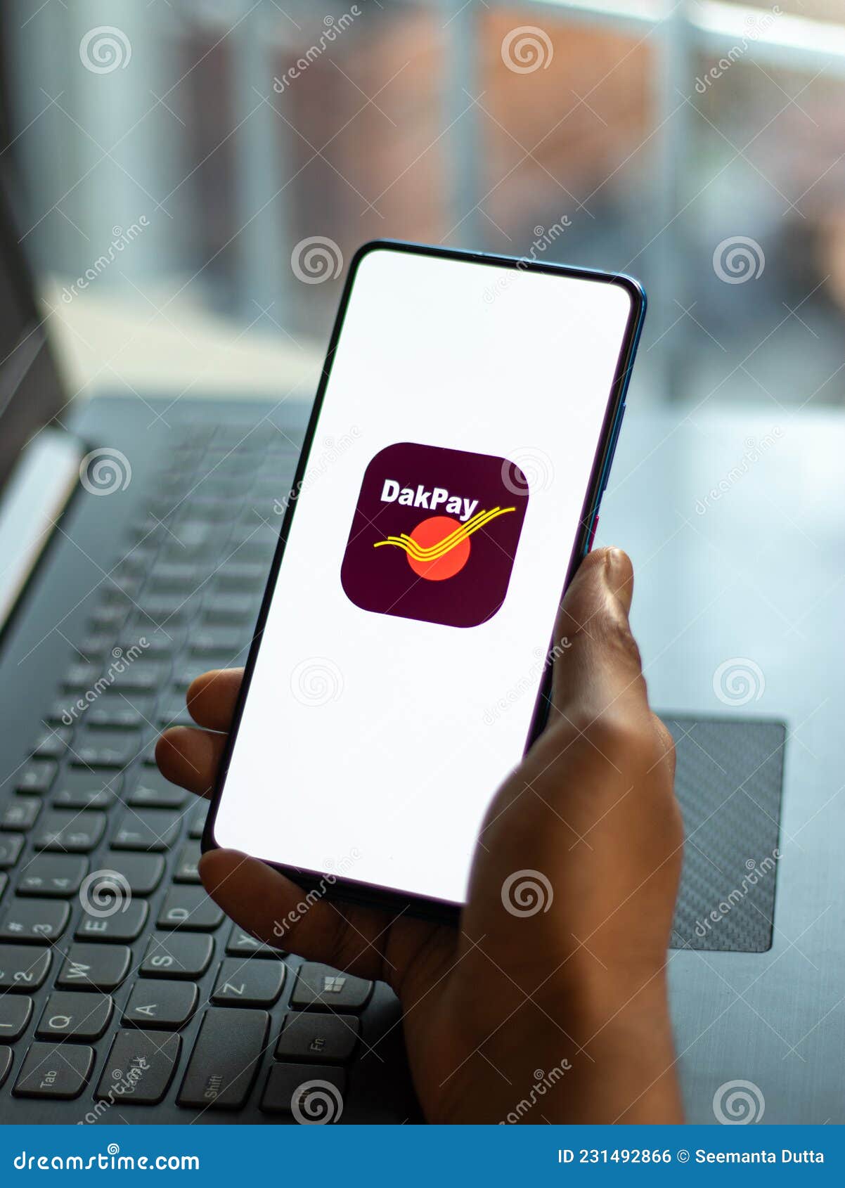 Assam, India - August 6, 2021 : DakPay Logo on Phone Screen Stock Image ...