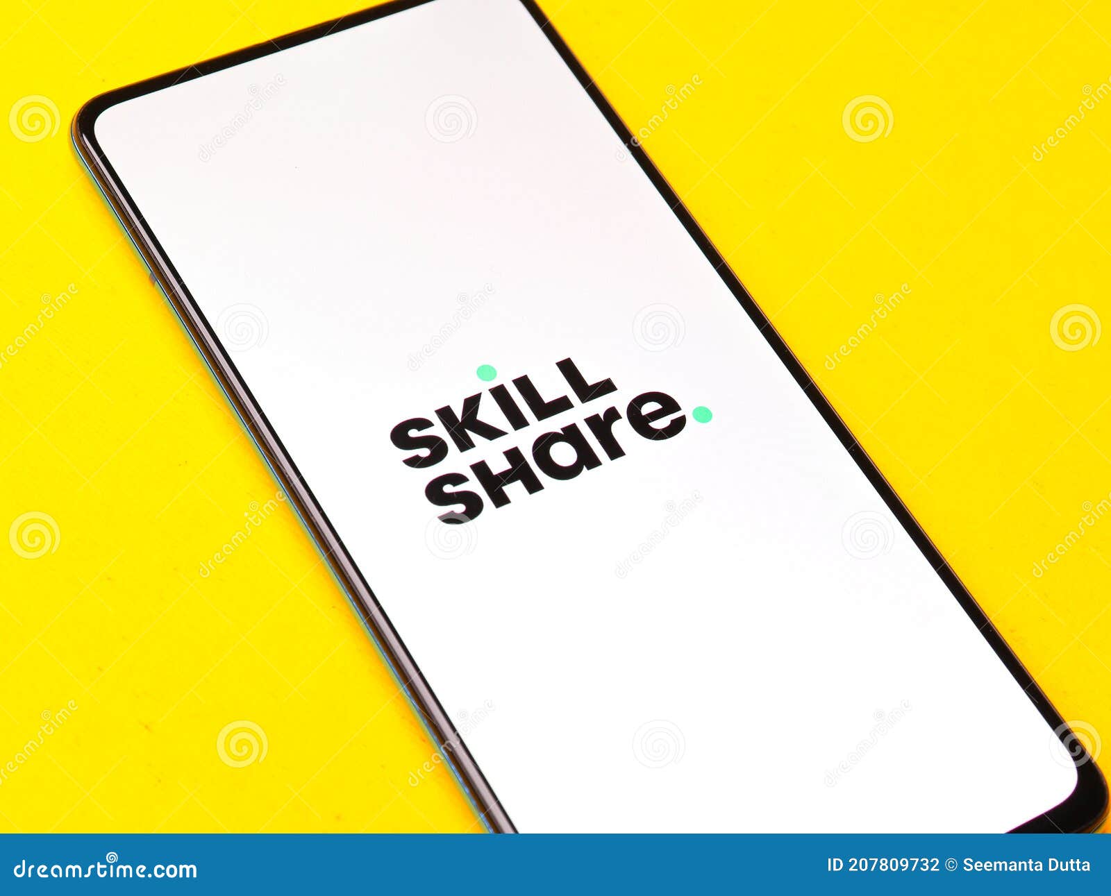 Assam, India - January 15, 2020 : Skillshare Logo on Phone Screen Stock ...