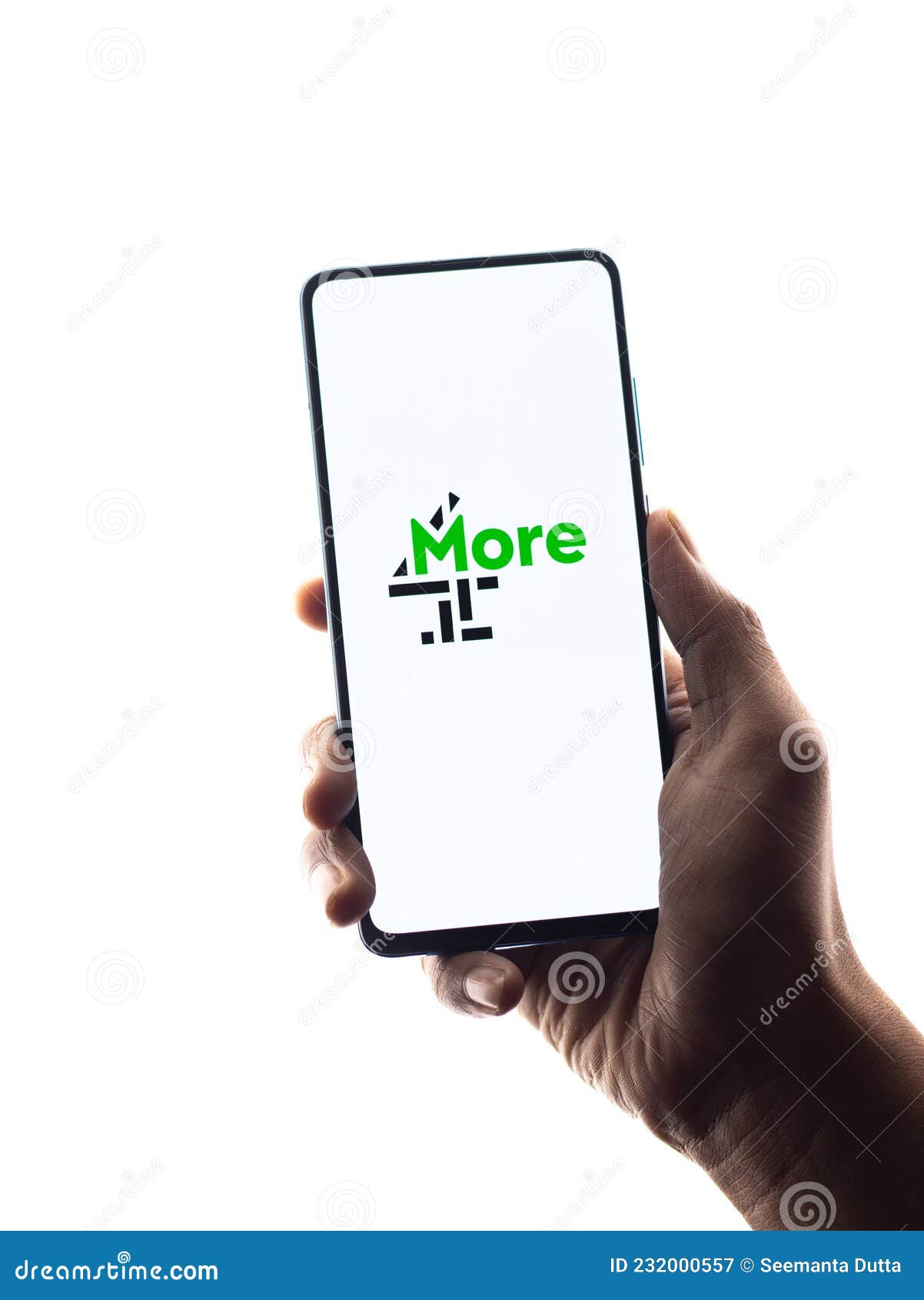 Assam, India - June 21, 2021 : More4 Logo on Phone Screen Stock Image ...