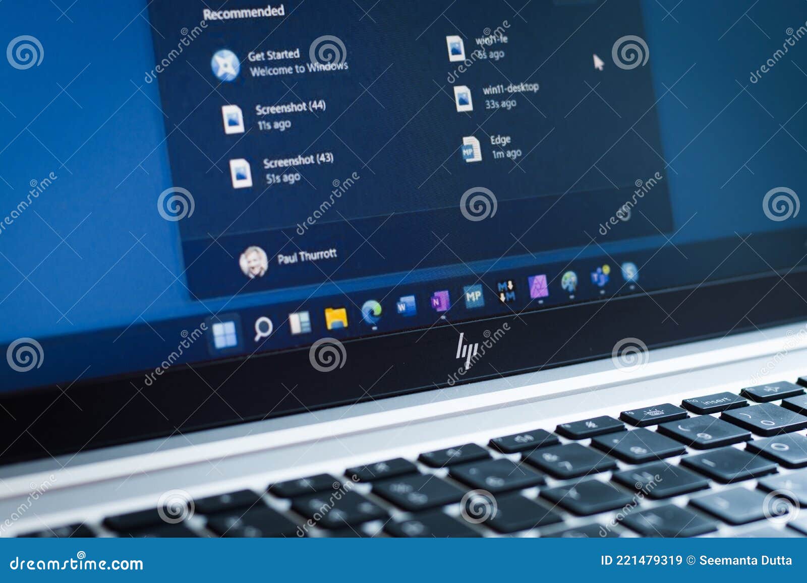 Assam, India - June 17, 2021 : Windows 11 Interface on Laptop Screen ...