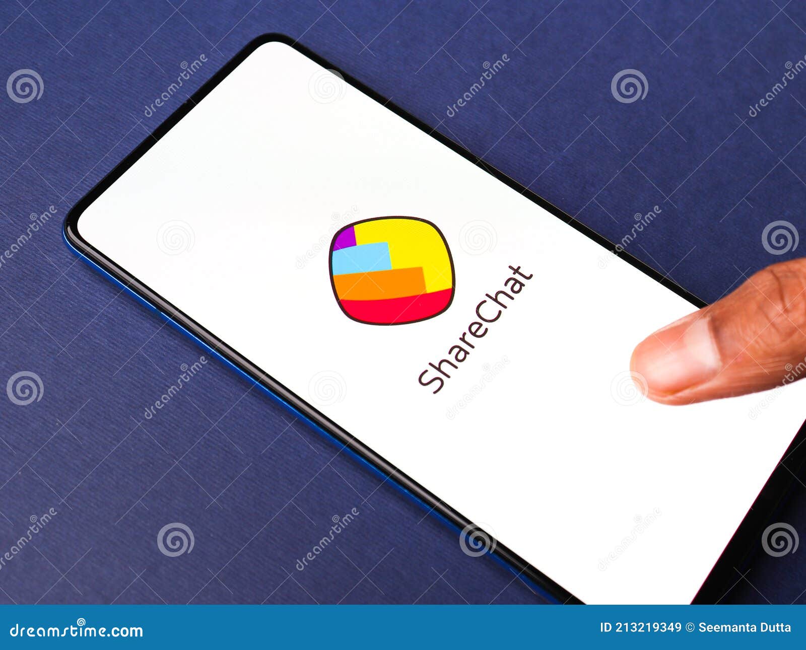 Assam, India - March 10, 2021 : ShareChat Logo on Phone Screen Stock ...