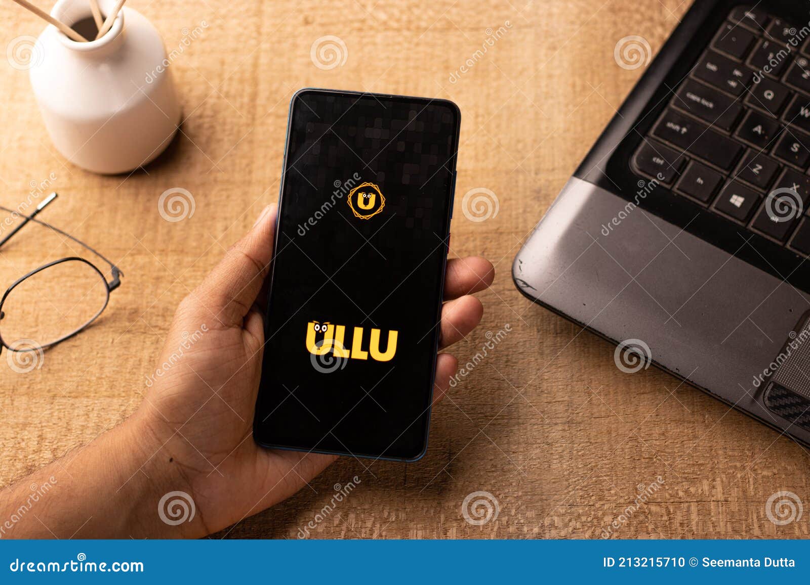 Assam, India - March 10, 2021 : Ullu Logo on Phone Screen Stock Image ...