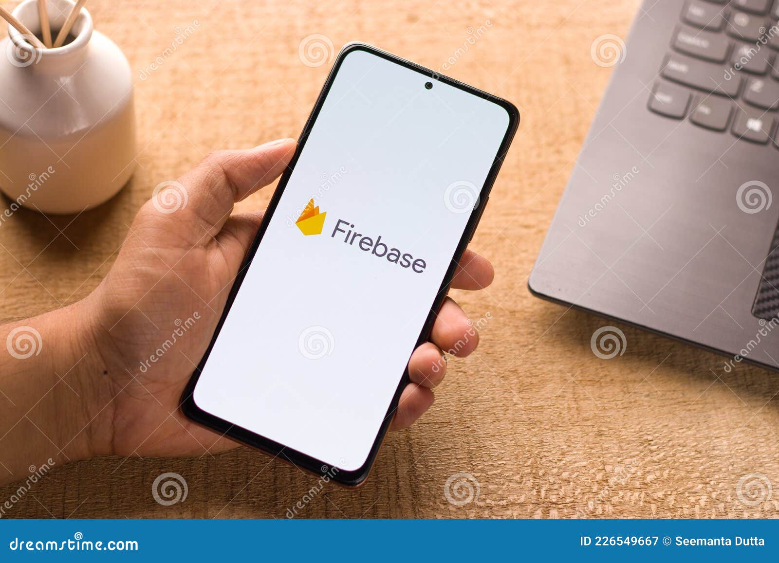 Assam, India - May 29, 2021 : Google Firebase Logo on Phone Screen ...