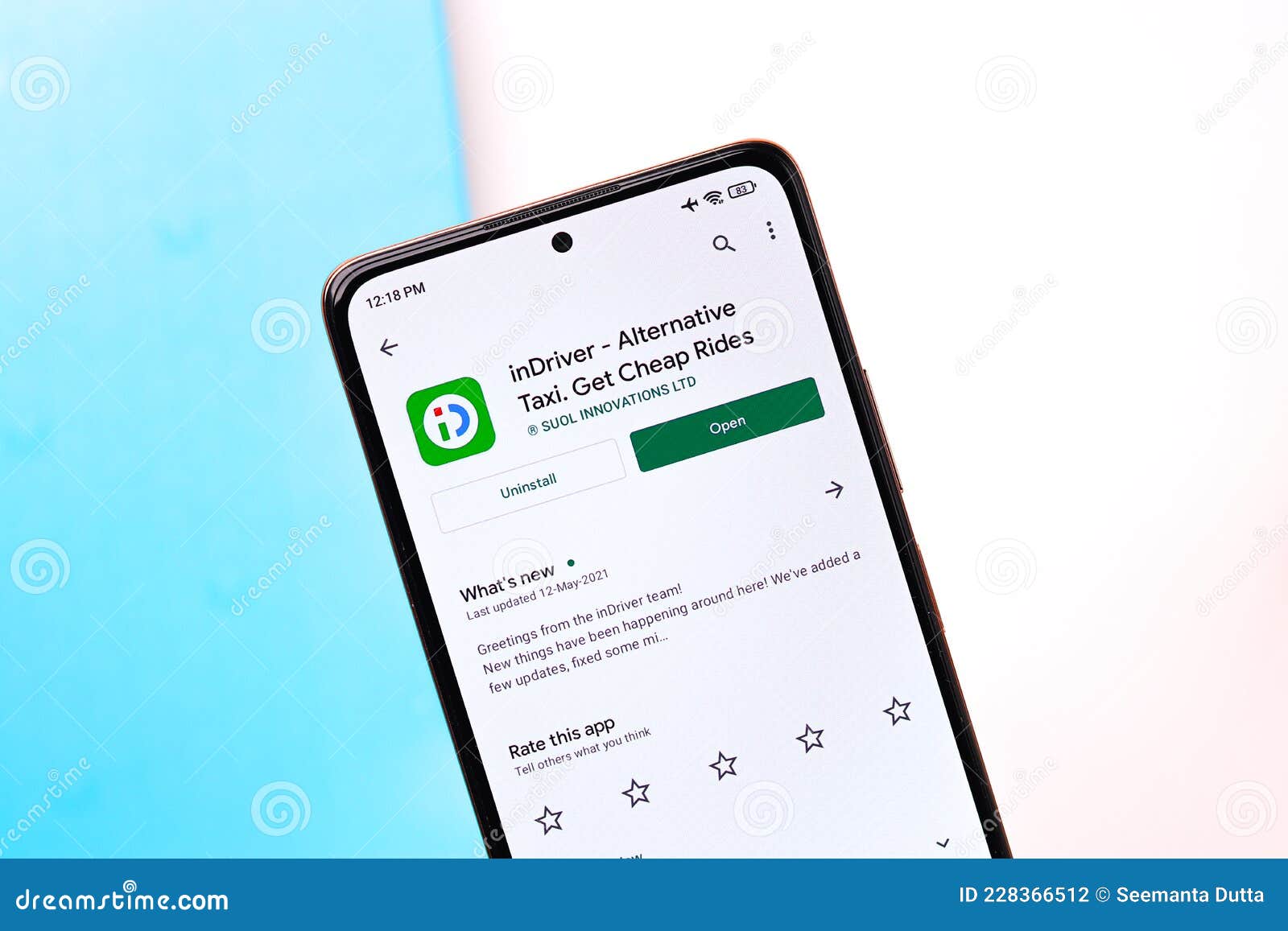Assam, India - May 29, 2021 : InDriver Logo on Phone Screen Stock Image ...