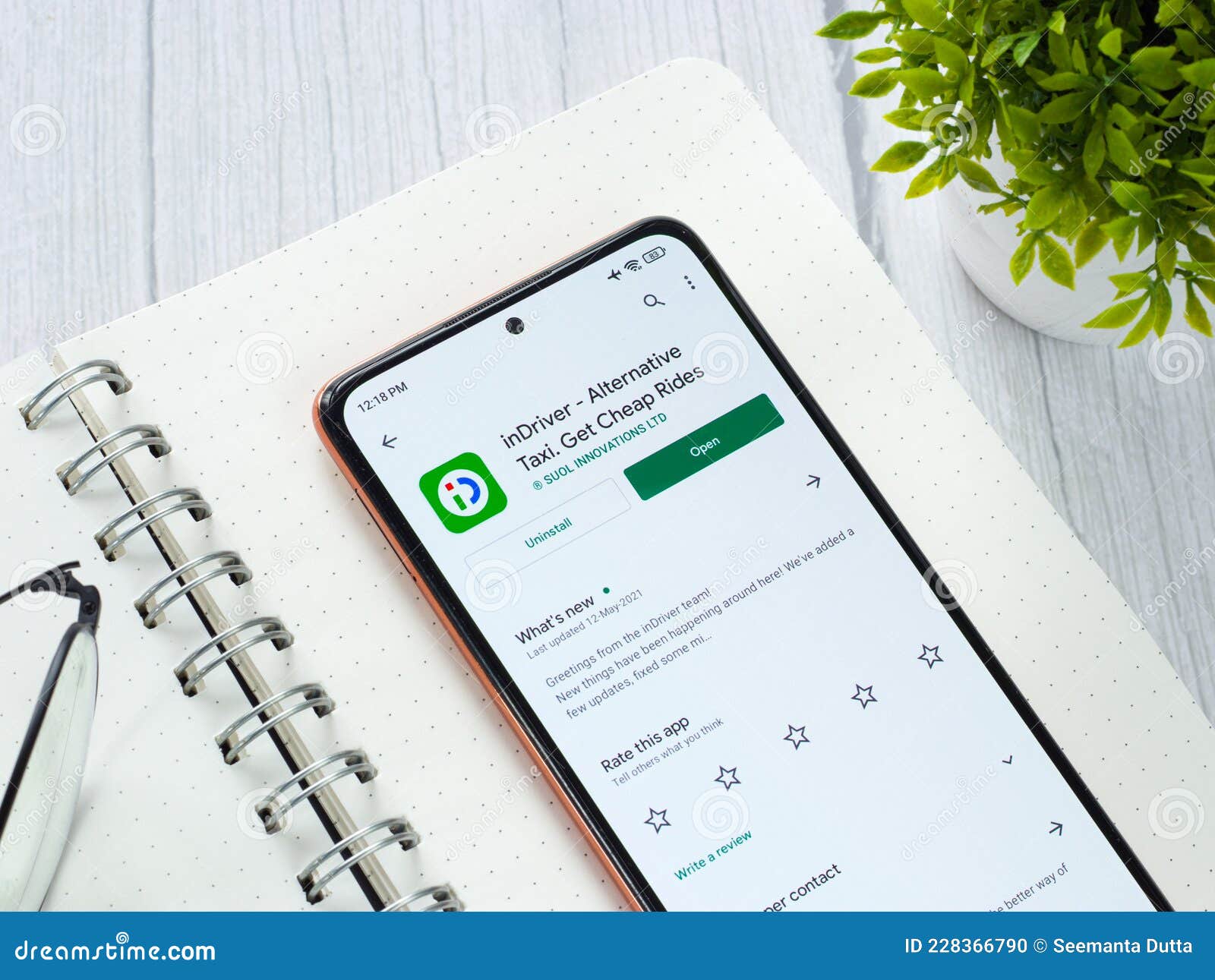 Assam, India - May 29, 2021 : InDriver Logo on Phone Screen Stock Image ...