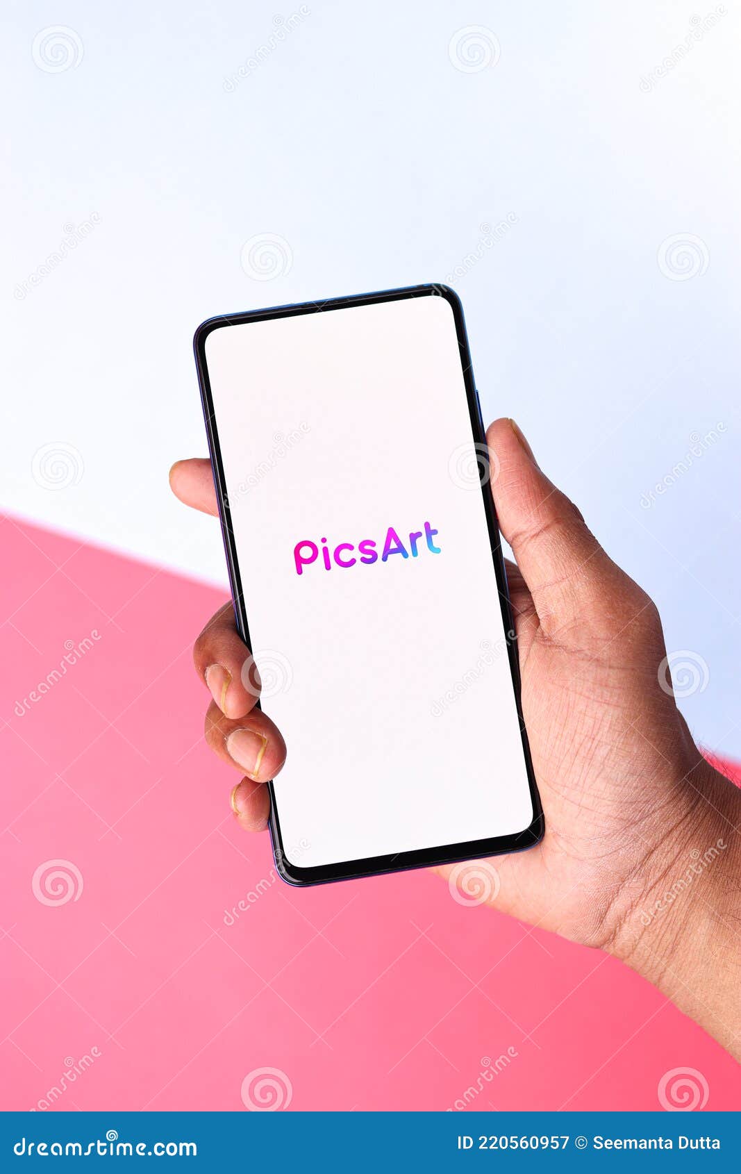 Assam, India - May 04, 2021 : PicsArt on Phone Screen Stock Image ...