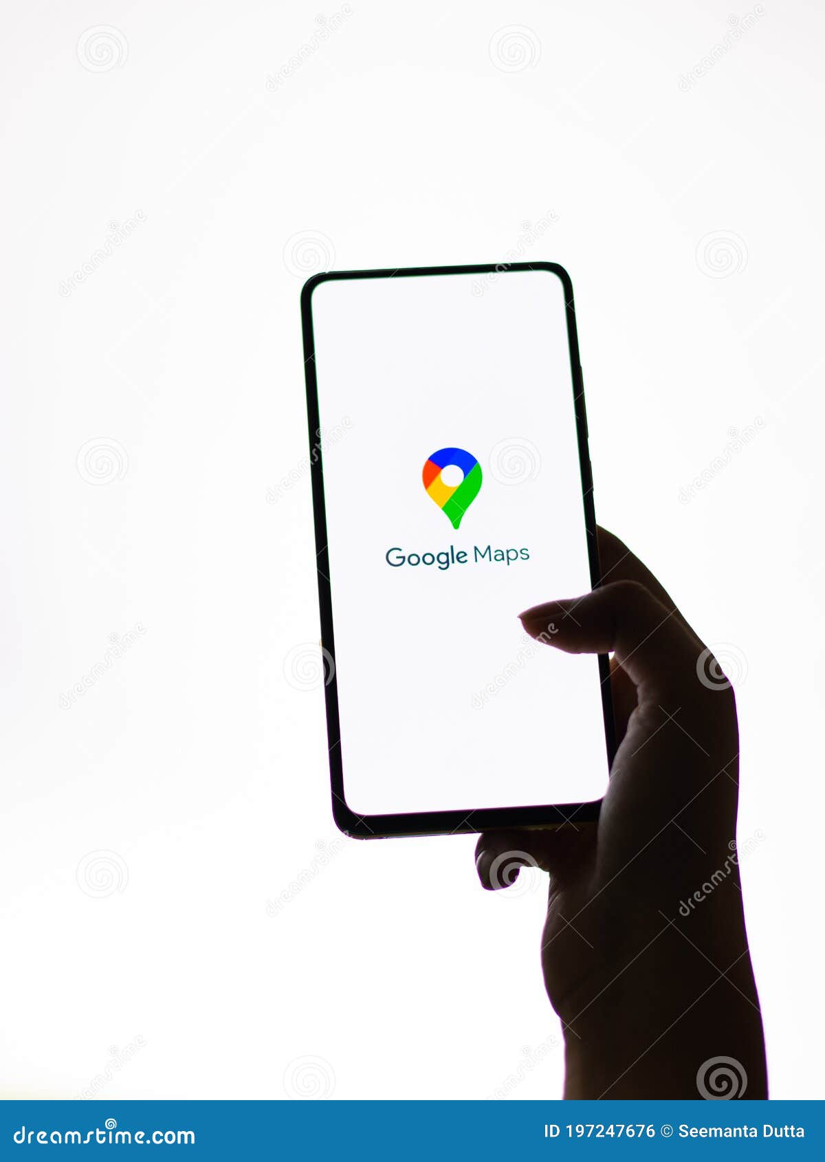 Assam, India - September 24, 2020 : Google Map New Logo on Phone Screen ...