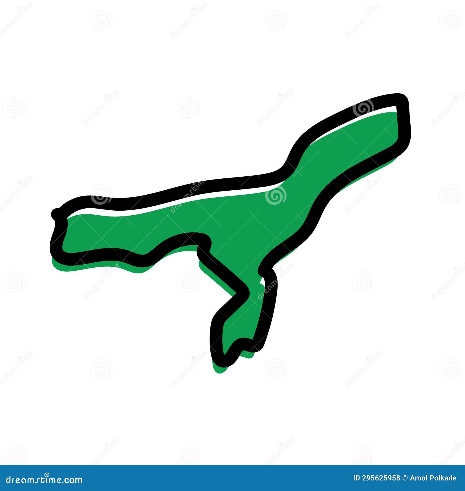 Assam Indian State Map Vector Illustration Stock Vector - Illustration ...