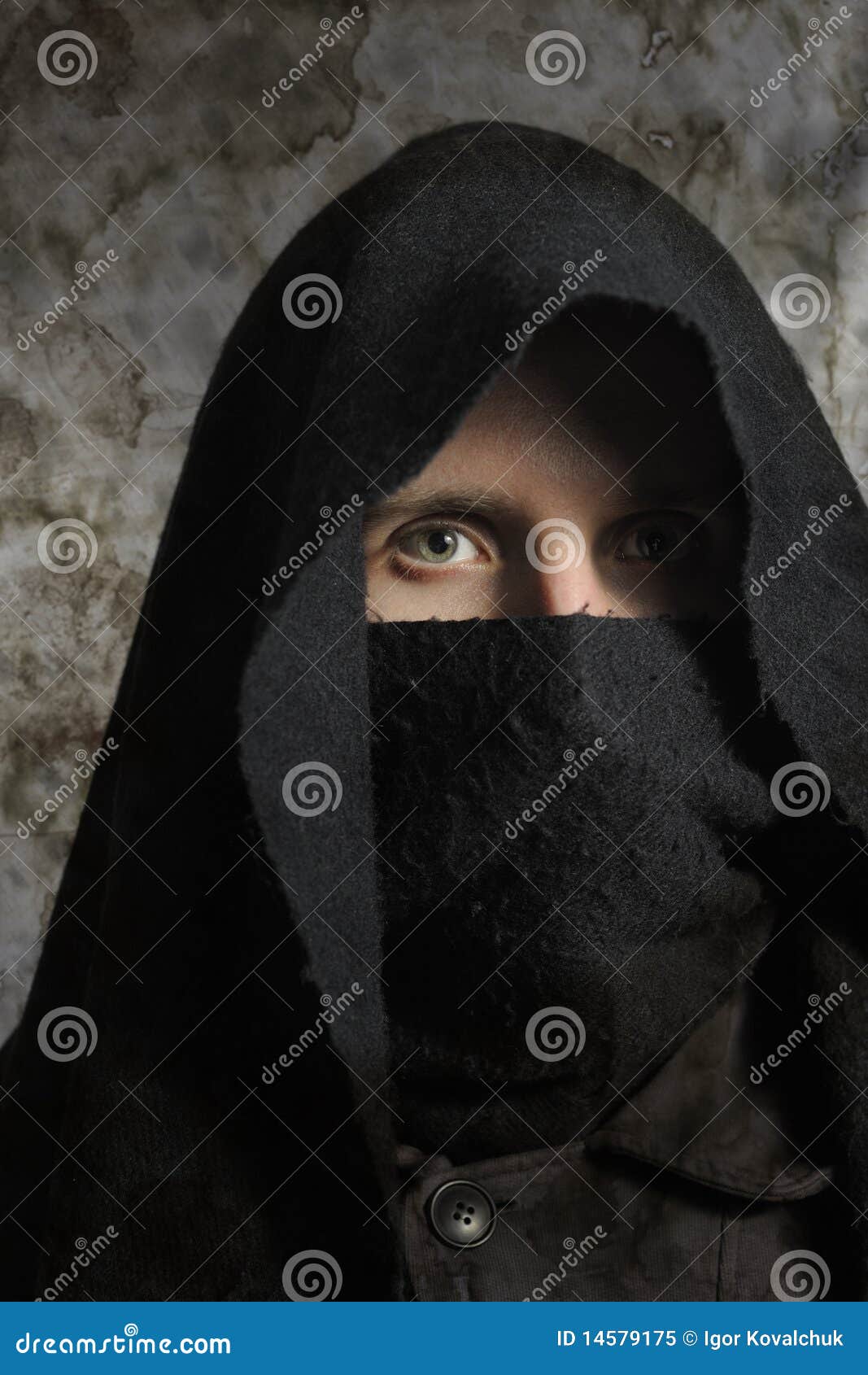 Assassin stock image. Image of delinquent, eyes, gothic - 14579175