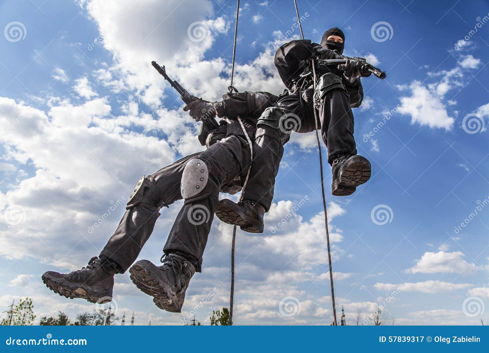 Assault rappeling stock image. Image of commando, enforcement - 57839317