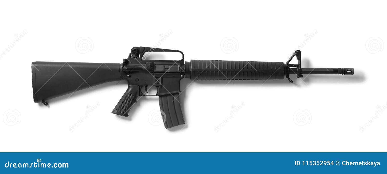 Assault Rifle on Background Stock Photo - Image of fight, national ...