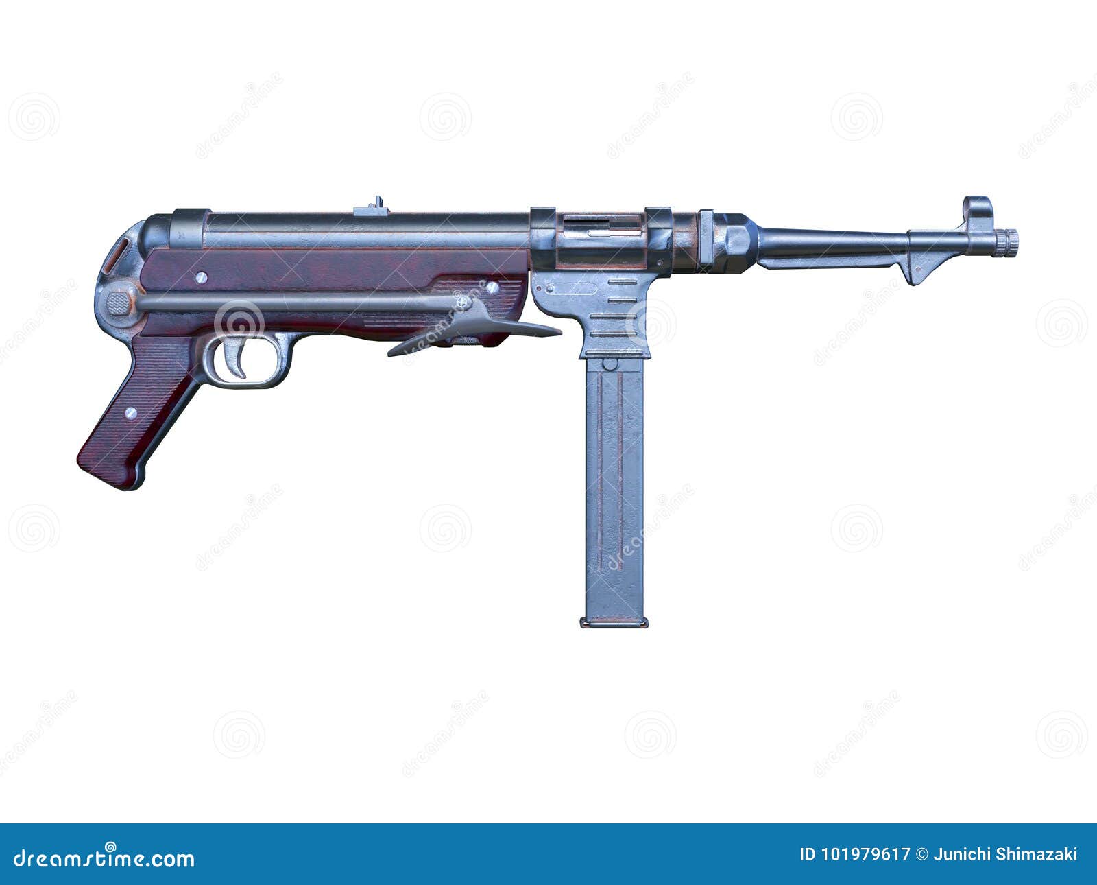 Assault rifle stock image. Image of rifle, white, automatic - 101979617