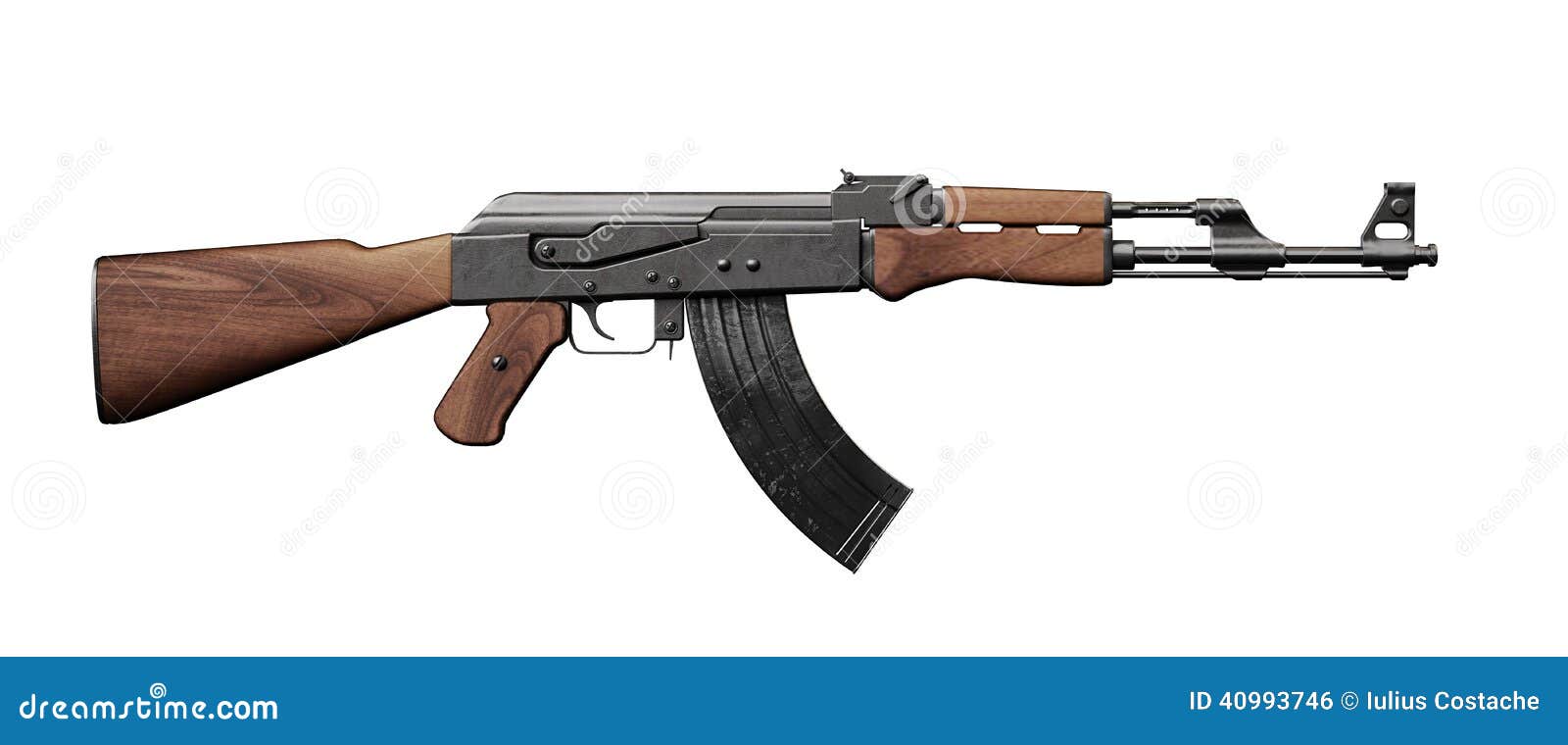 Assault rifle stock photo. Image of automatic, assault - 40993746