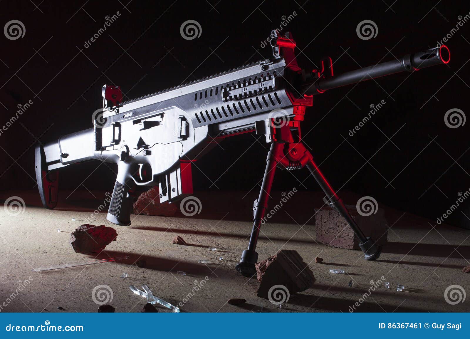 Assault Rifle Red Highlights Stock Photos - Free & Royalty-Free Stock ...