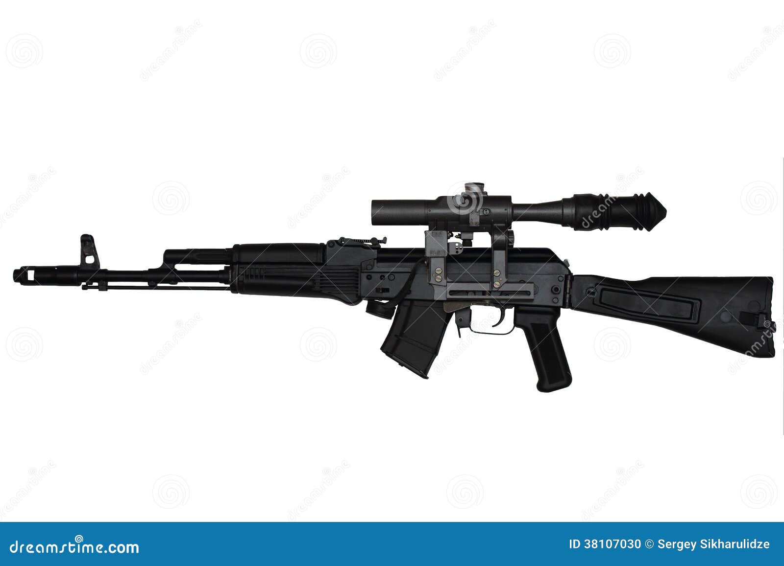 Rifle Scope Side View