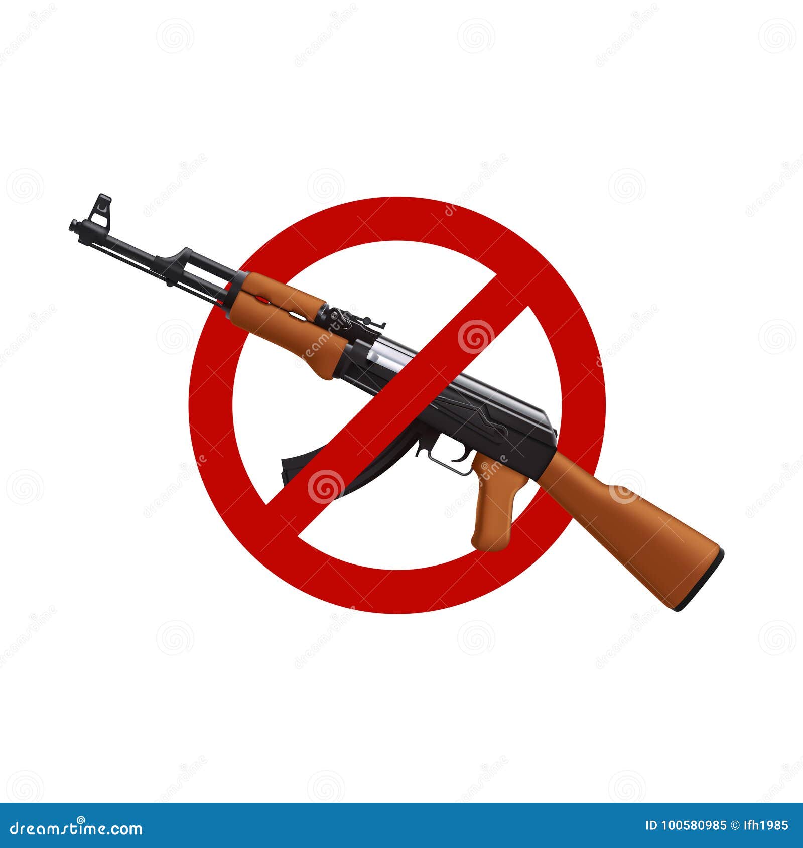Assault rifle sign stock vector. Illustration of background - 100580985