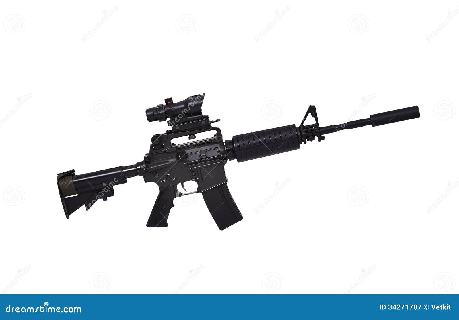 Assault Rifle Royalty Free Stock Photography - Image: 34271707