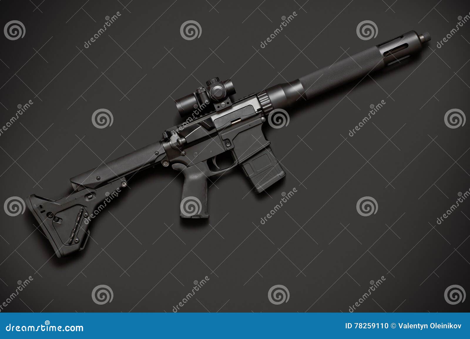 Assault Semi-automatic Rifle Royalty-Free Stock Photo | CartoonDealer ...