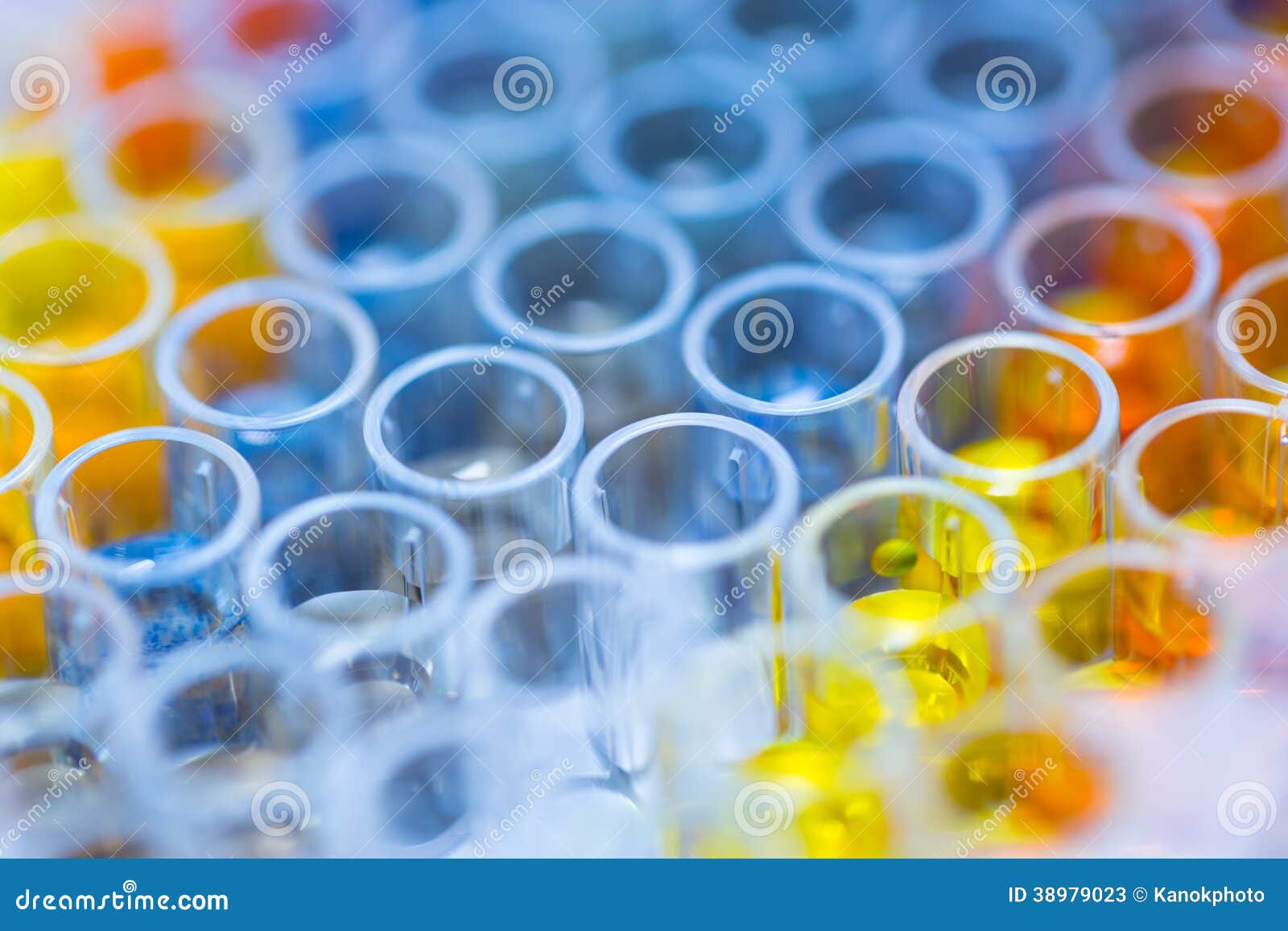 Assay Plate 96 Well with Colourful Buffer Stock Image - Image of format ...