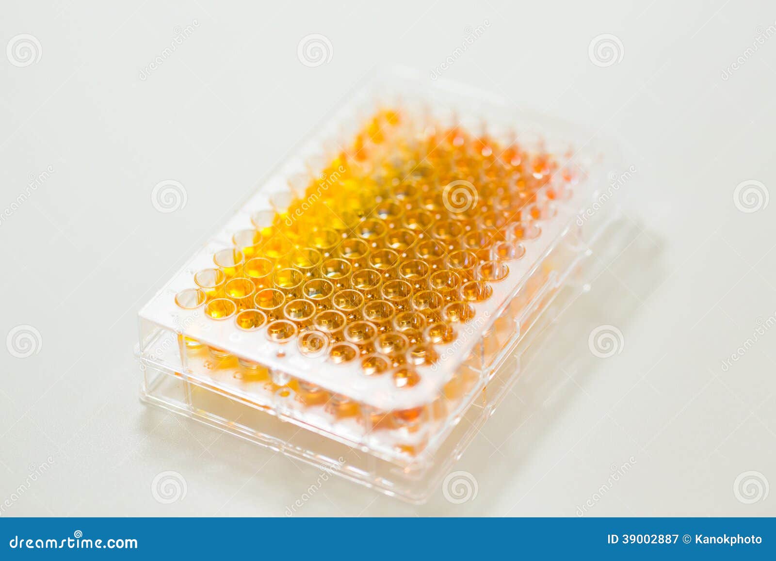 Assay Plate 96 Well with Colourful Buffer Stock Image - Image of ...