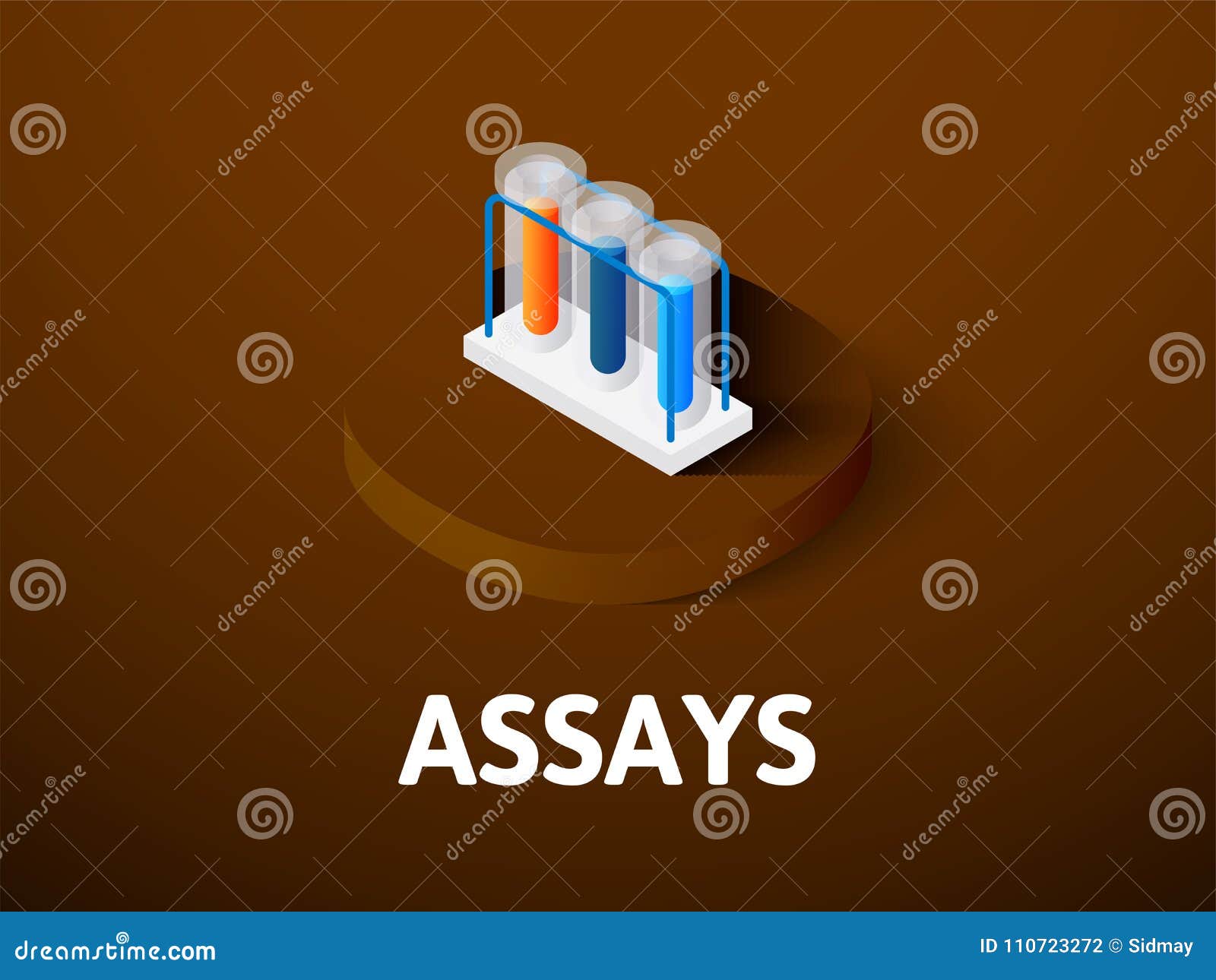 Assays Isometric Icon, Isolated on Color Background Stock Vector ...