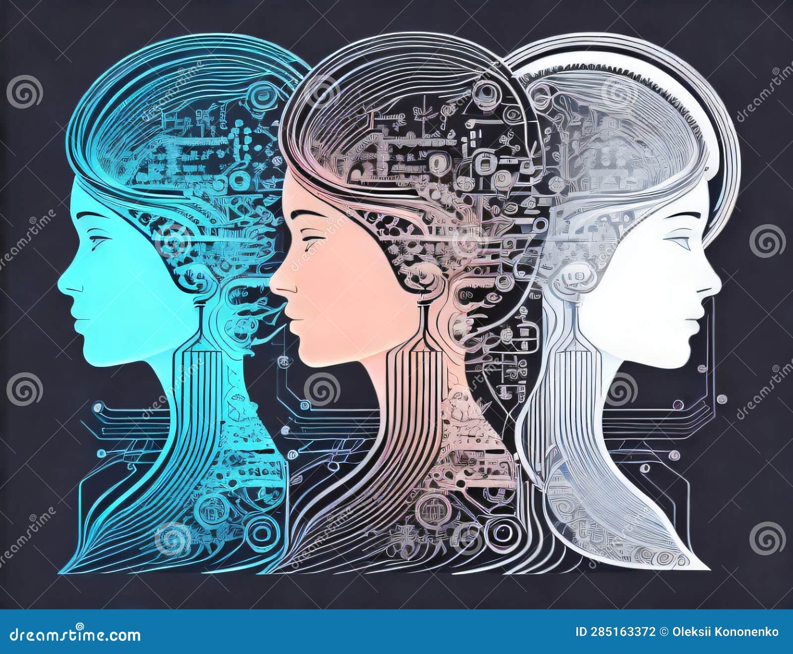 An Assemblage of Abstract Faces in Close-up, Conceptualizing ...