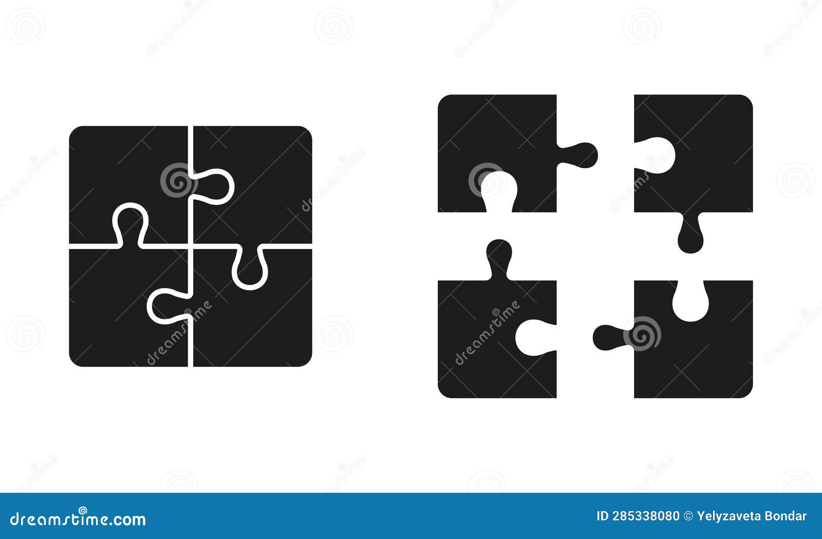 Combination Of Teamwork Symbol And Infinity Shape. Vector Illustration ...
